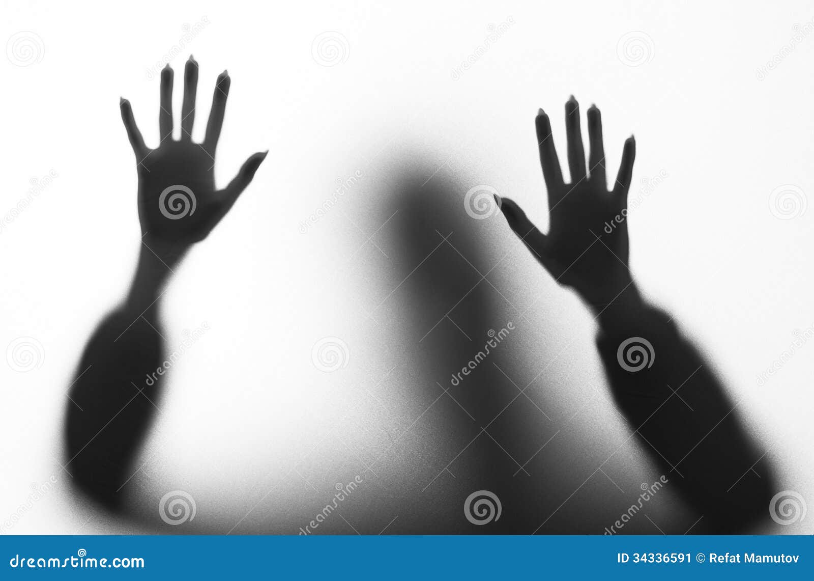 Silhouette Femelle Effrayante Image stock - Image du halloween, ombre ...