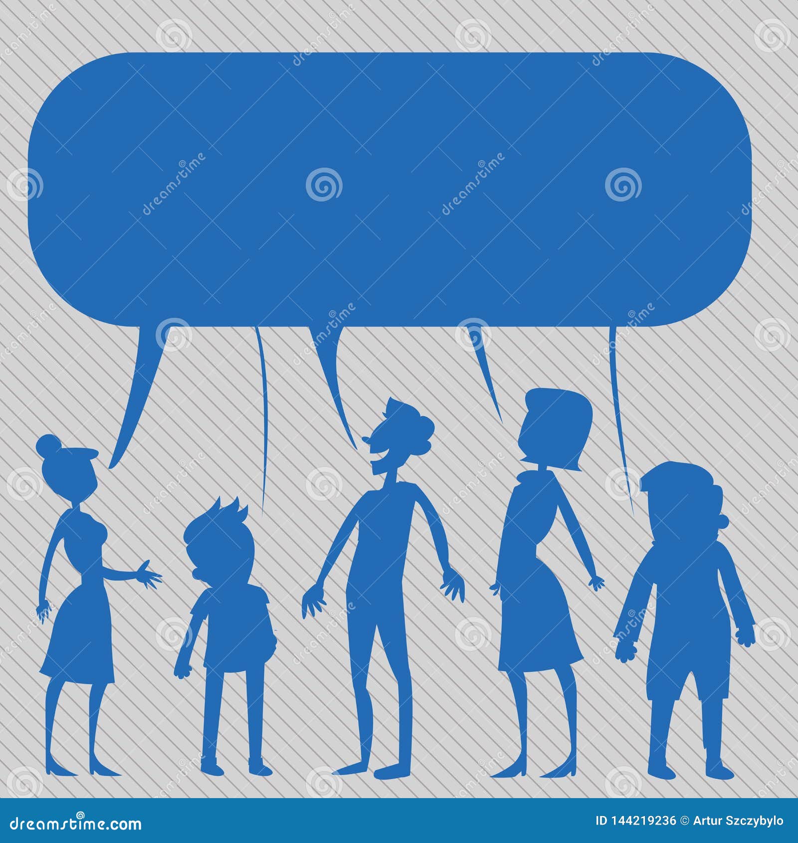 Silhouette Figure of Young and Old People Standing. Talking at the Same ...