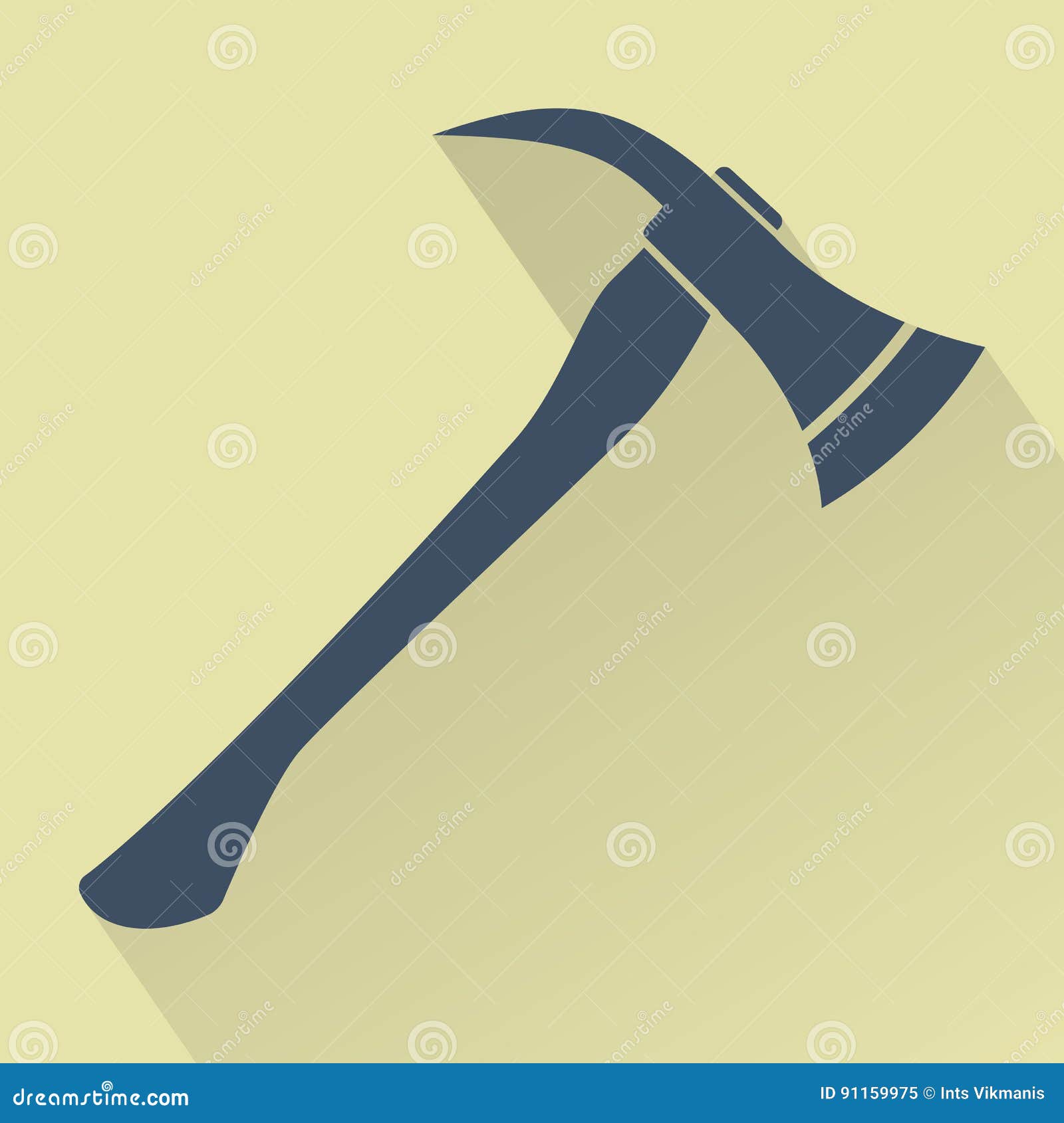 Silhouette of Firefighters Axe Stock Vector - Illustration of symbol ...