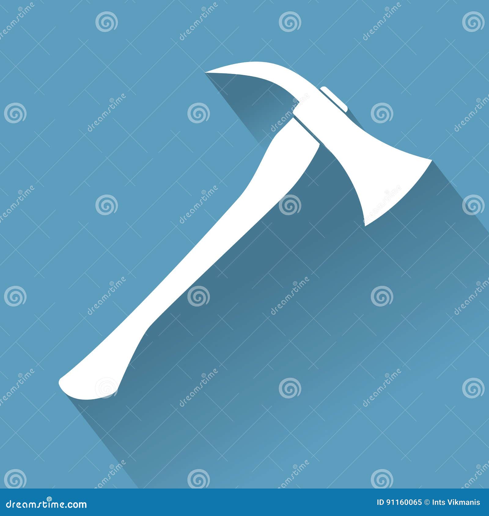 Silhouette of Firefighters Axe Stock Vector - Illustration of sharp ...
