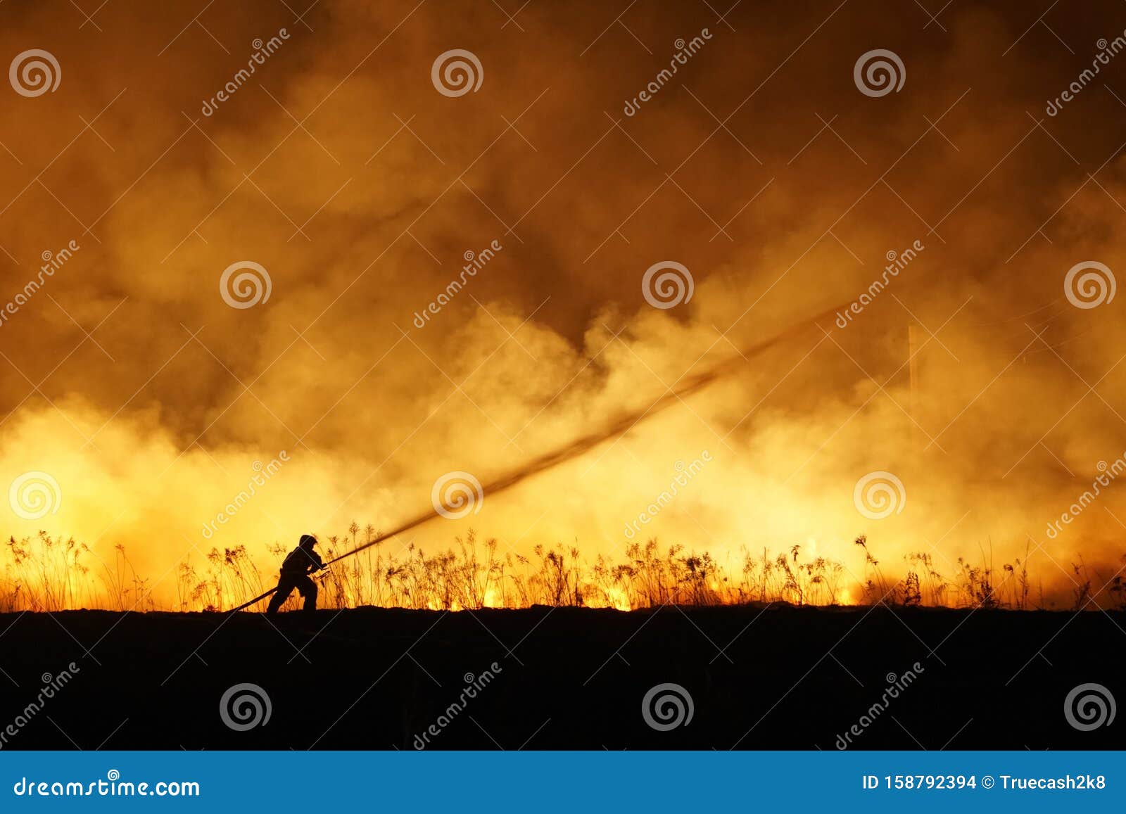 Fireman And The Fire Engine Royalty-Free Stock Image | CartoonDealer ...