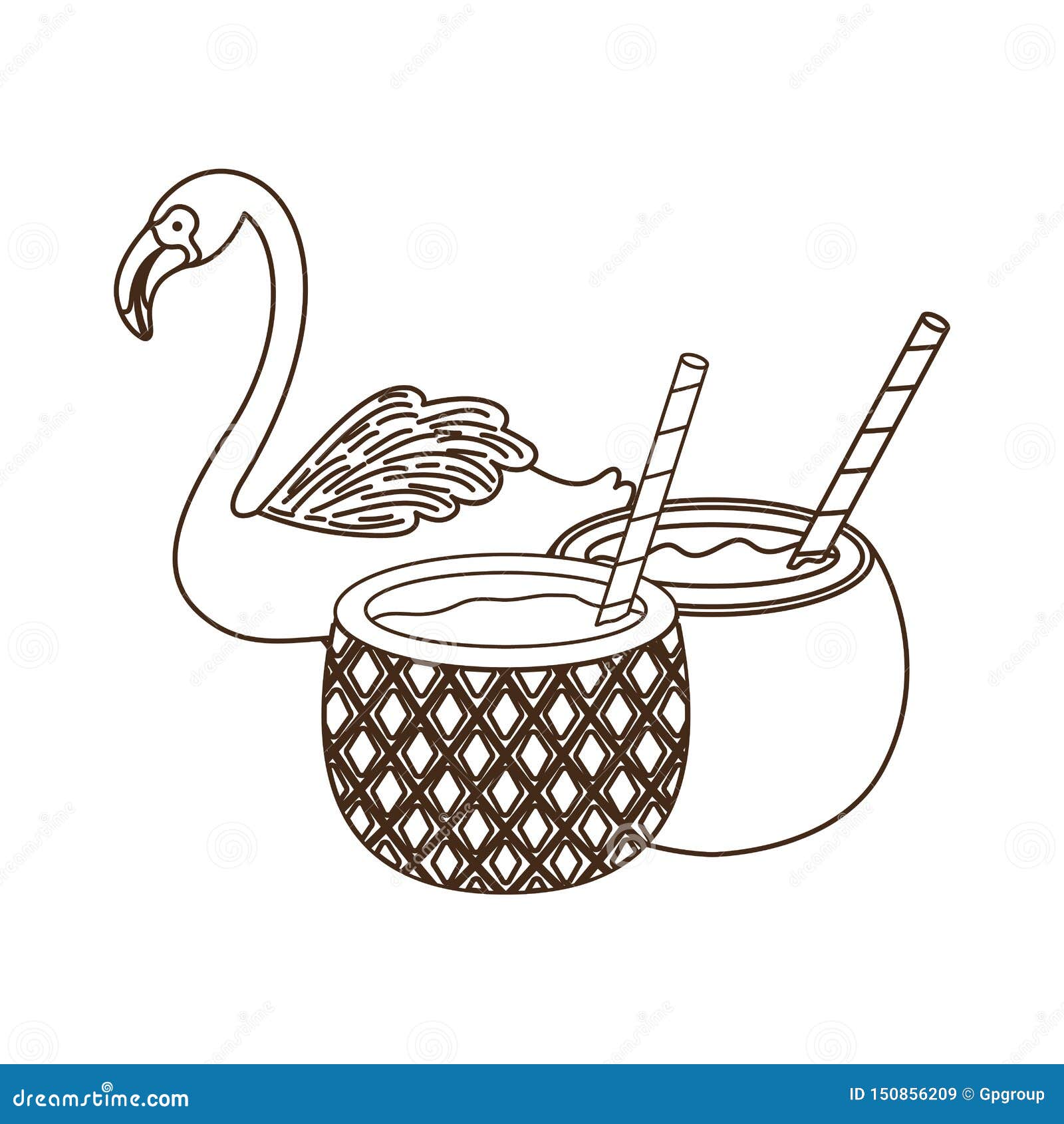 Flemish On Island Icon Cartoon In Black And White Vector Illustration ...