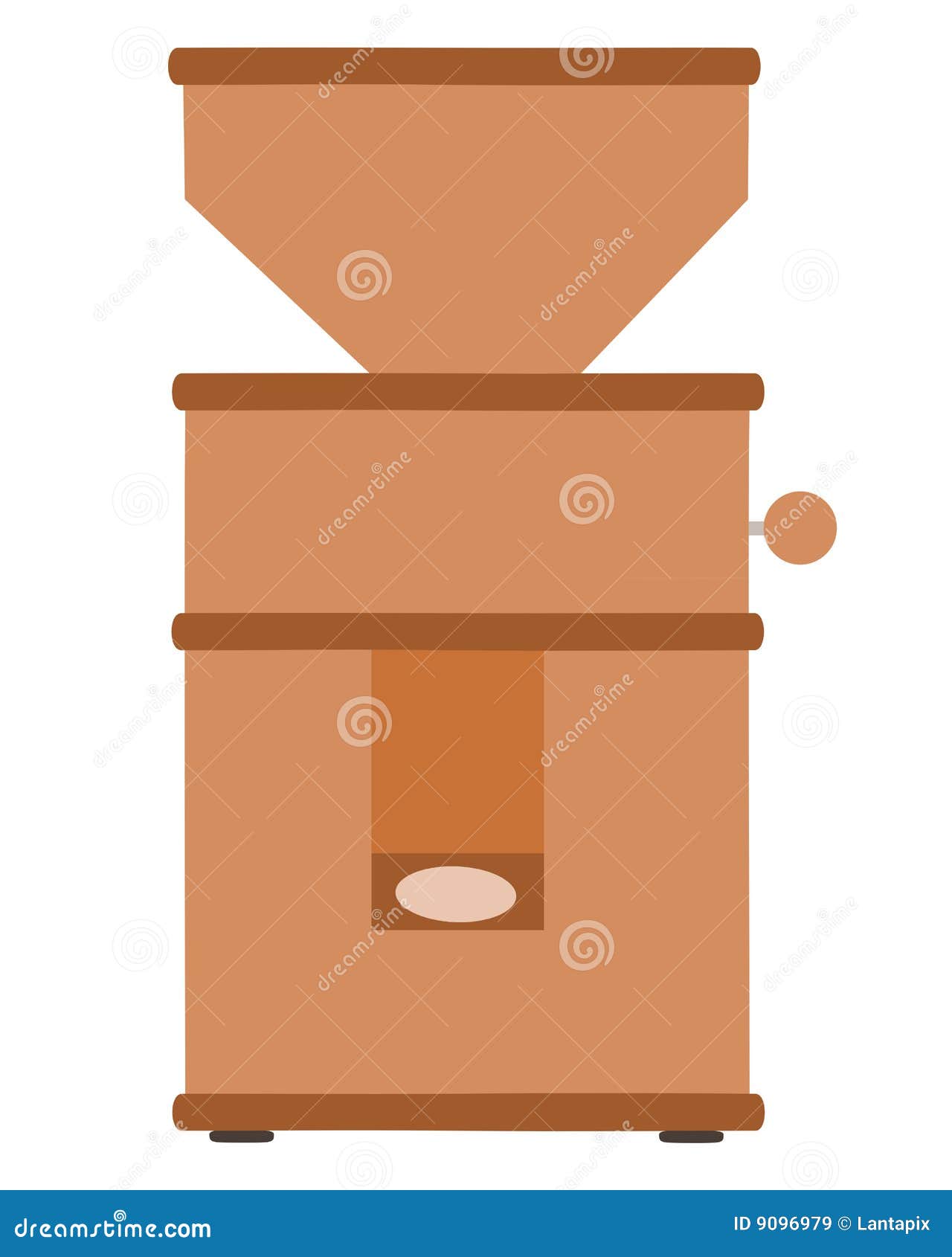 The Silhouette of a Flour Mill Stock Vector - Illustration of grain ...