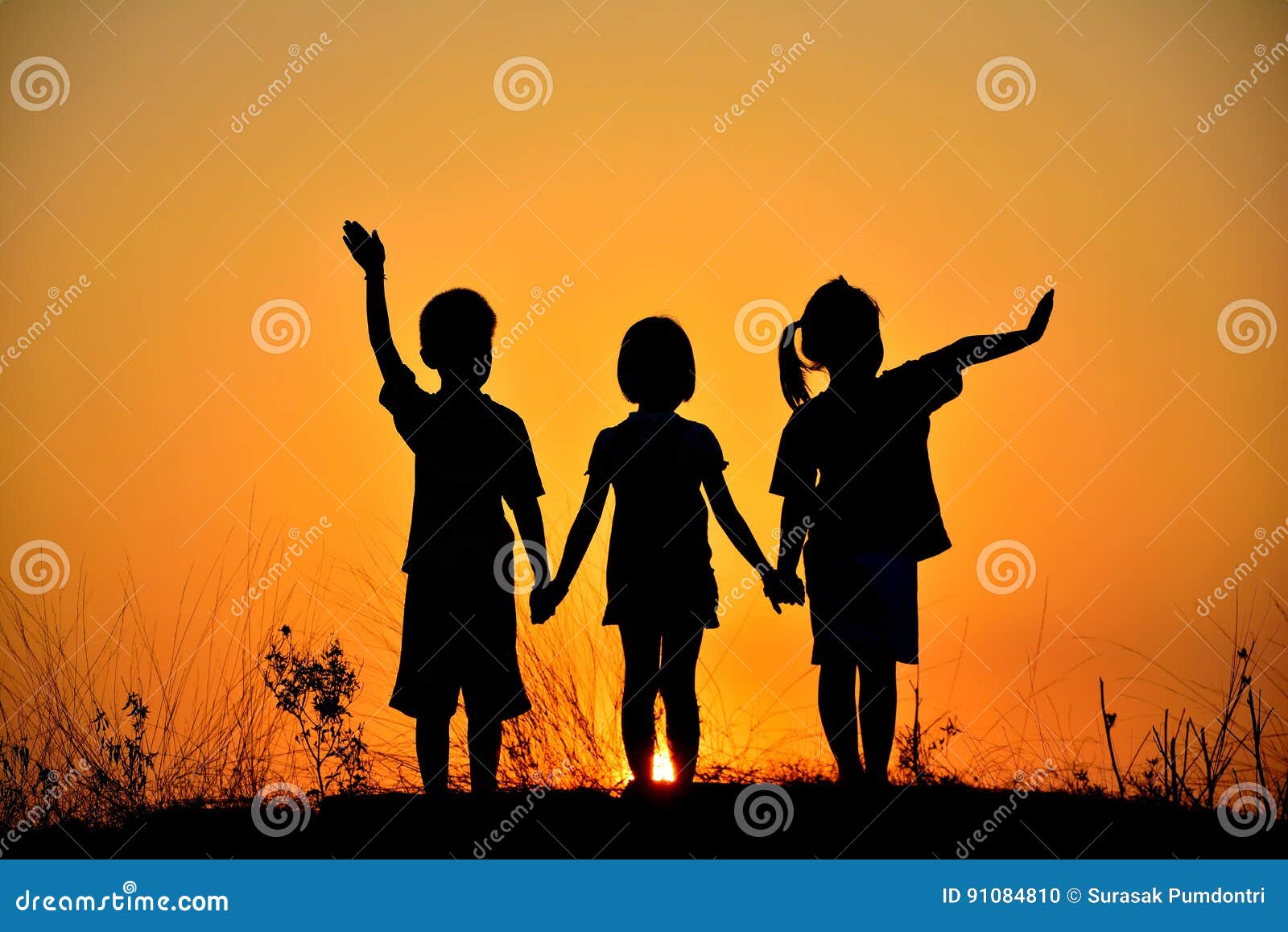 Friendship Silhouette Stock Photography | CartoonDealer.com #9332300