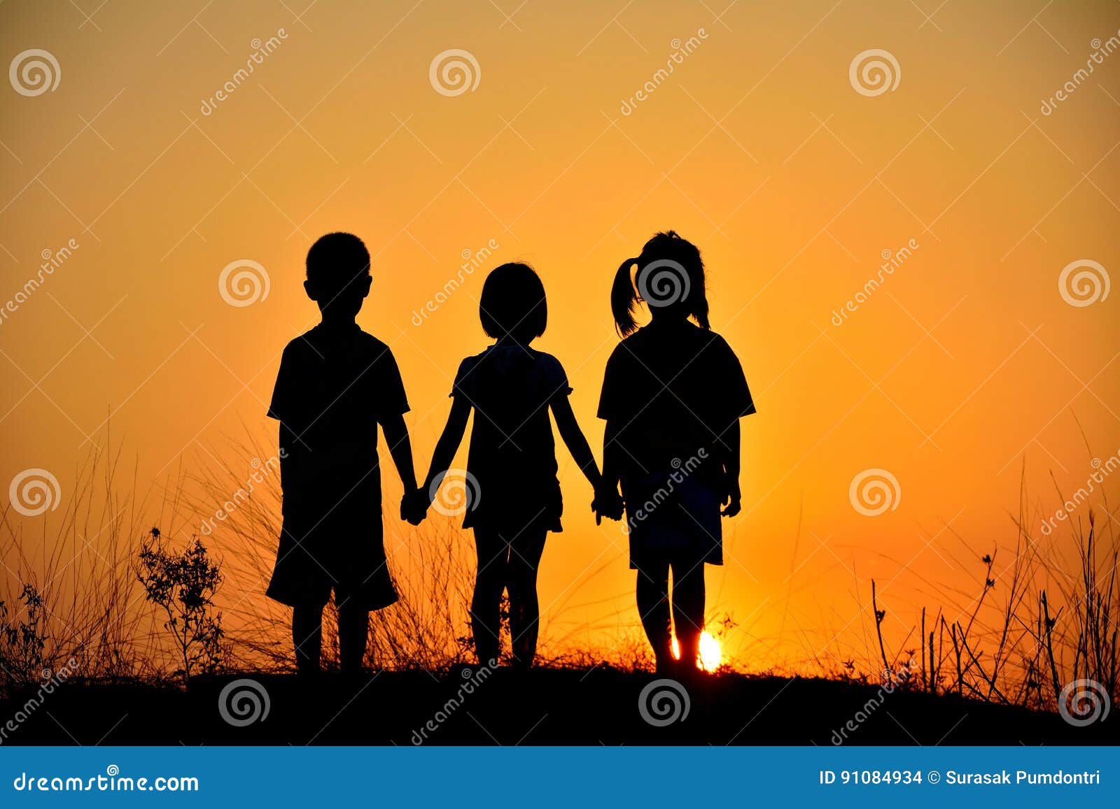 Friendship Silhouette Stock Photography | CartoonDealer.com #9332300