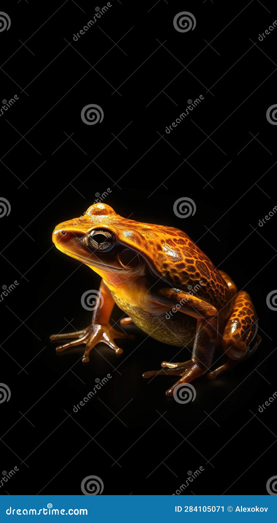 Silhouette of a Frog on Dark Background. Stock Illustration ...