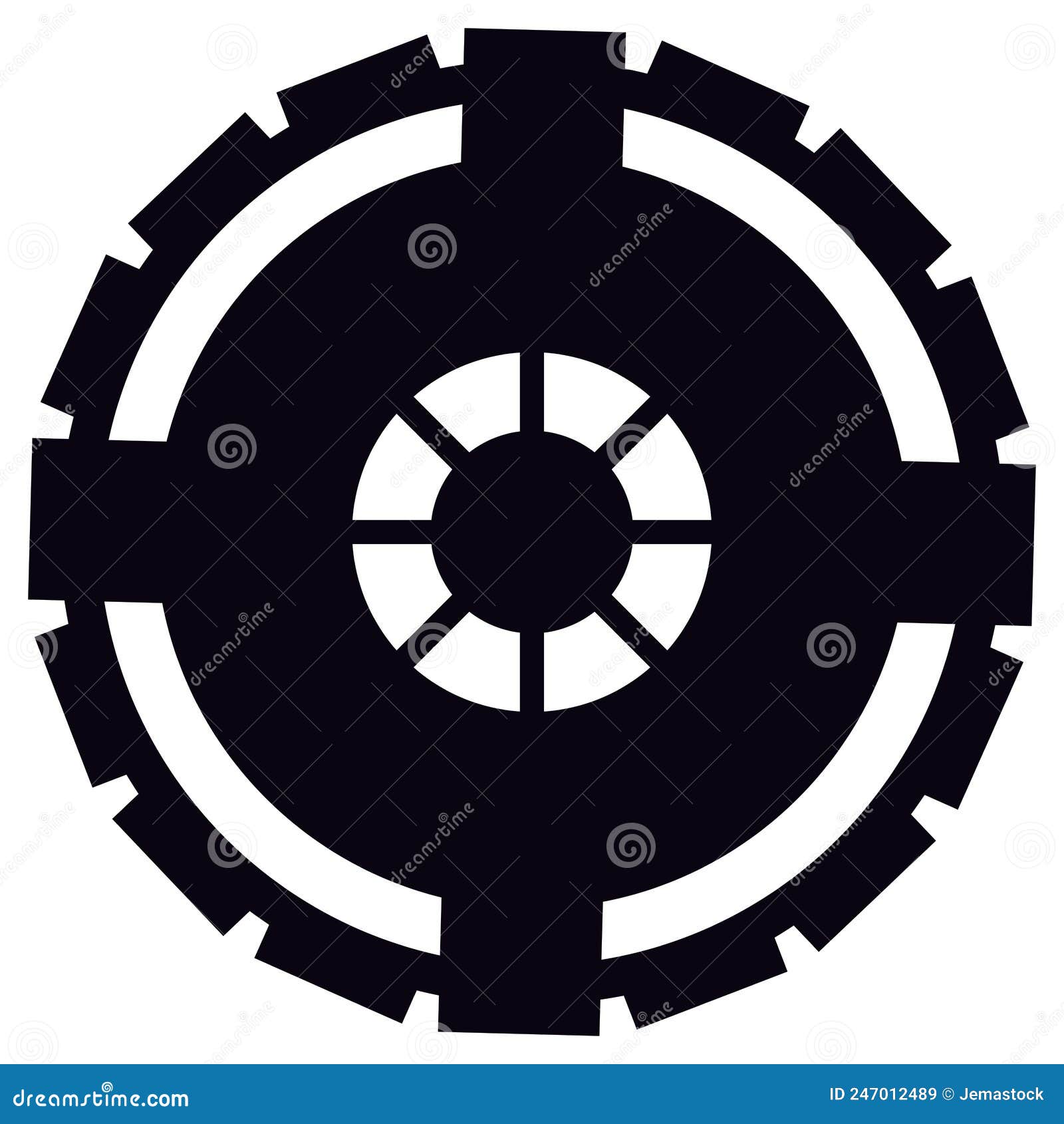 Silhouette Gear Cog Machine Stock Vector - Illustration of industrial ...