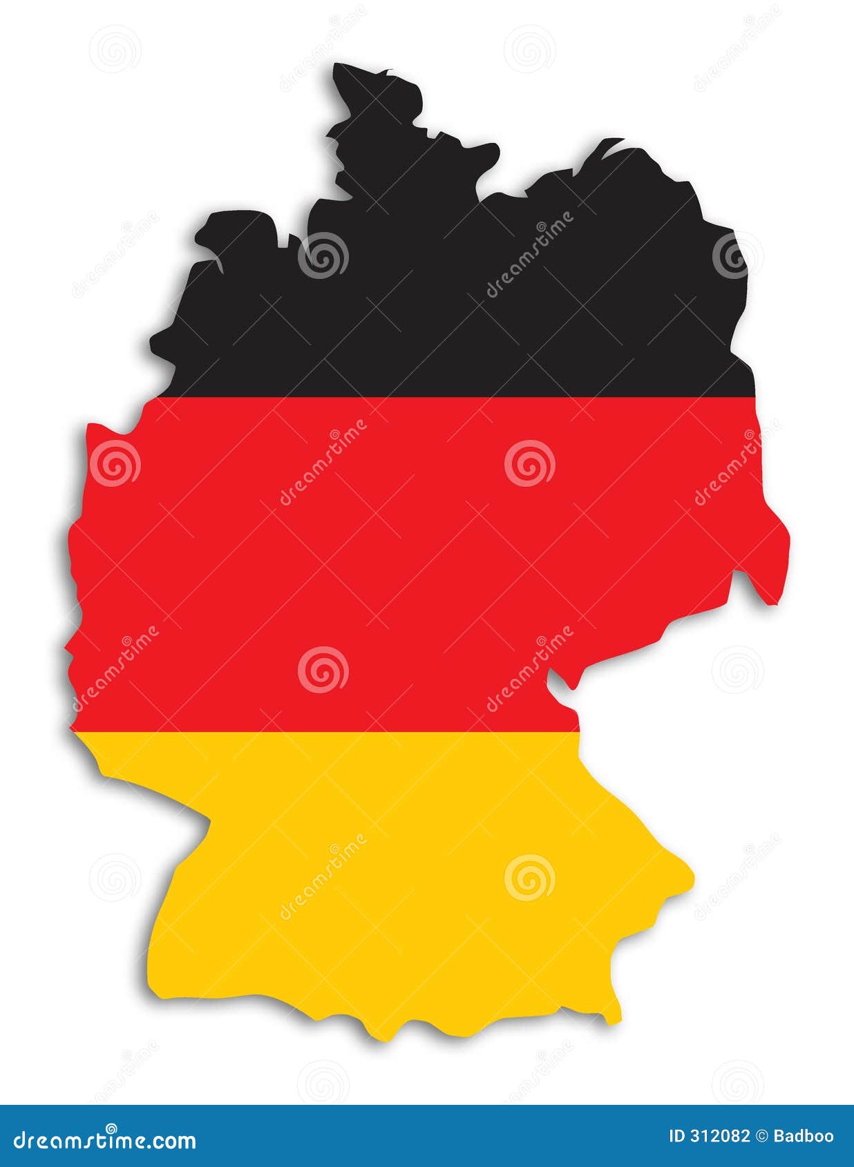 Silhouette of Germany stock illustration. Illustration of icon - 312082