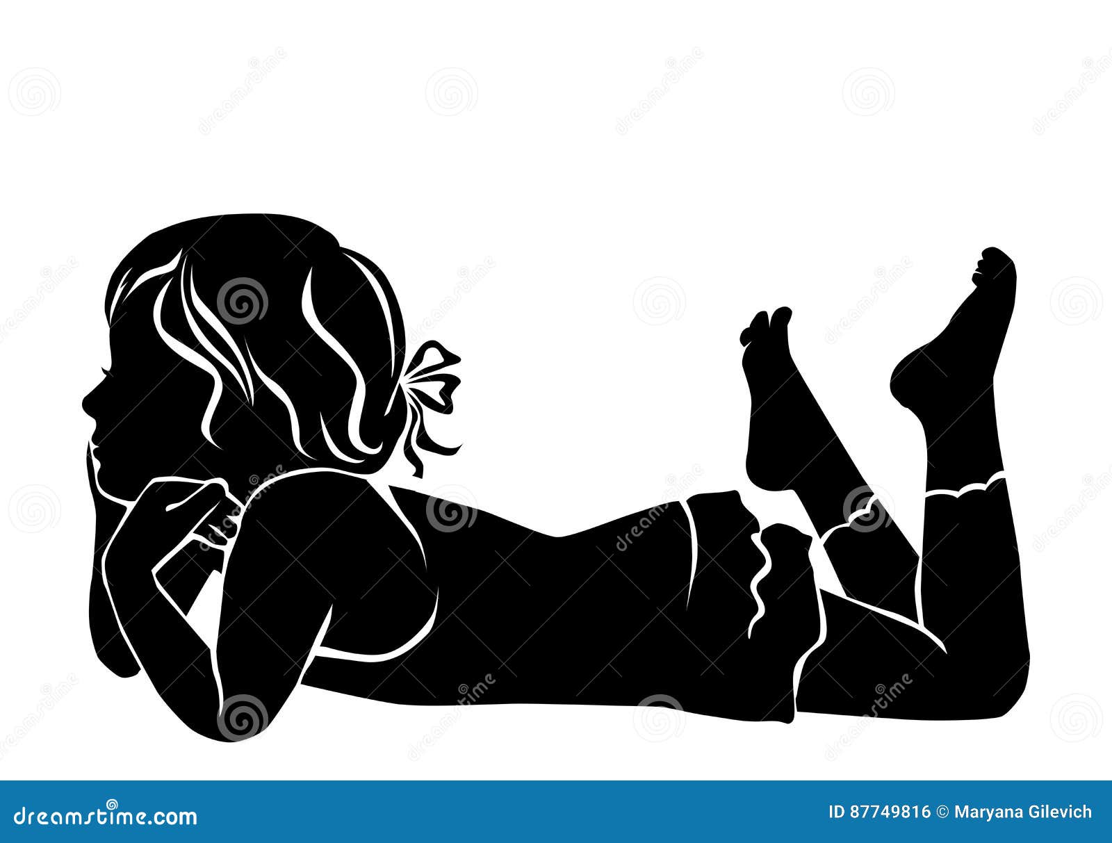 Lying Down Silhouette