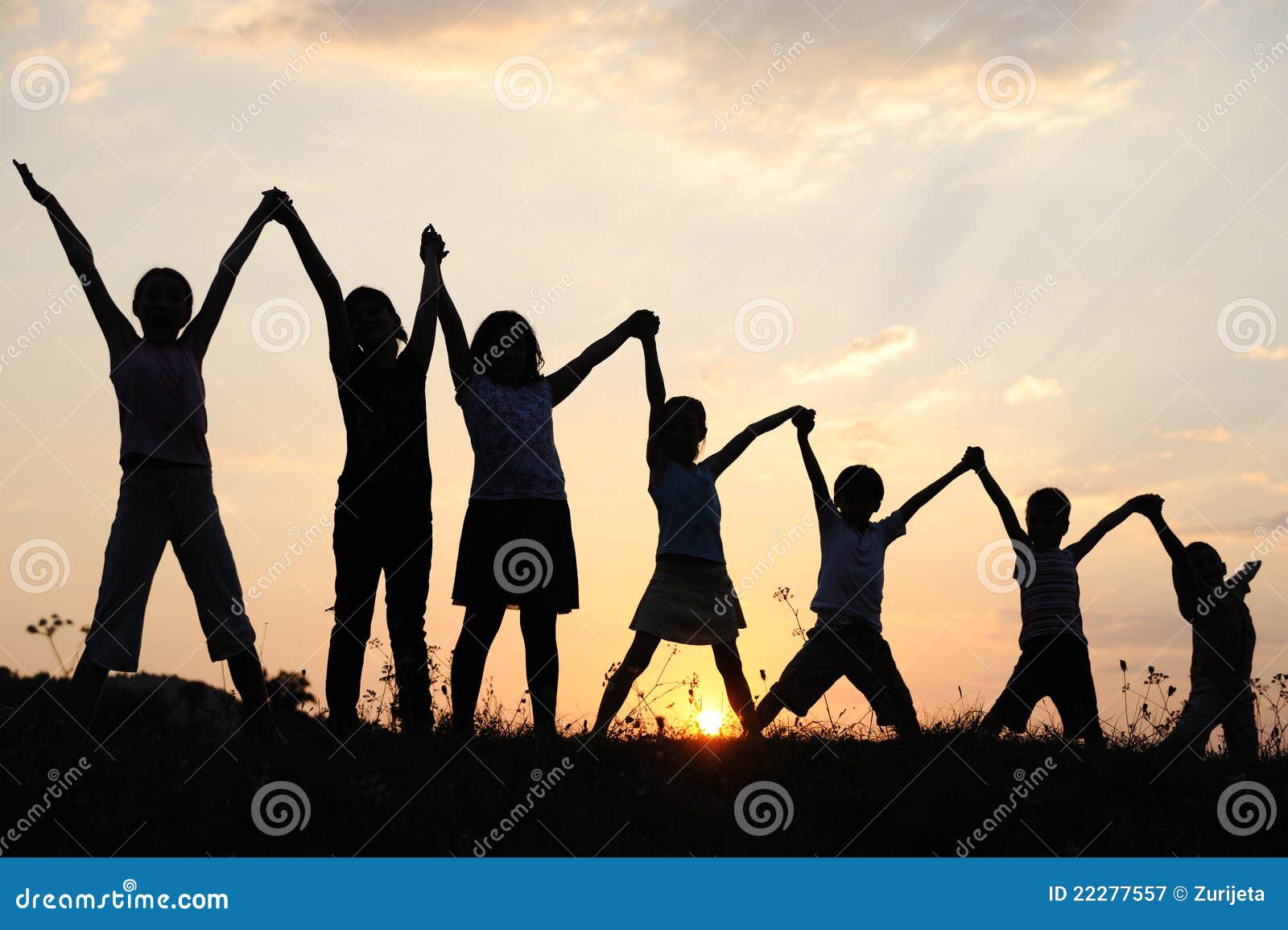 Happy Children Student In School Uniform On Black Background Stock ...
