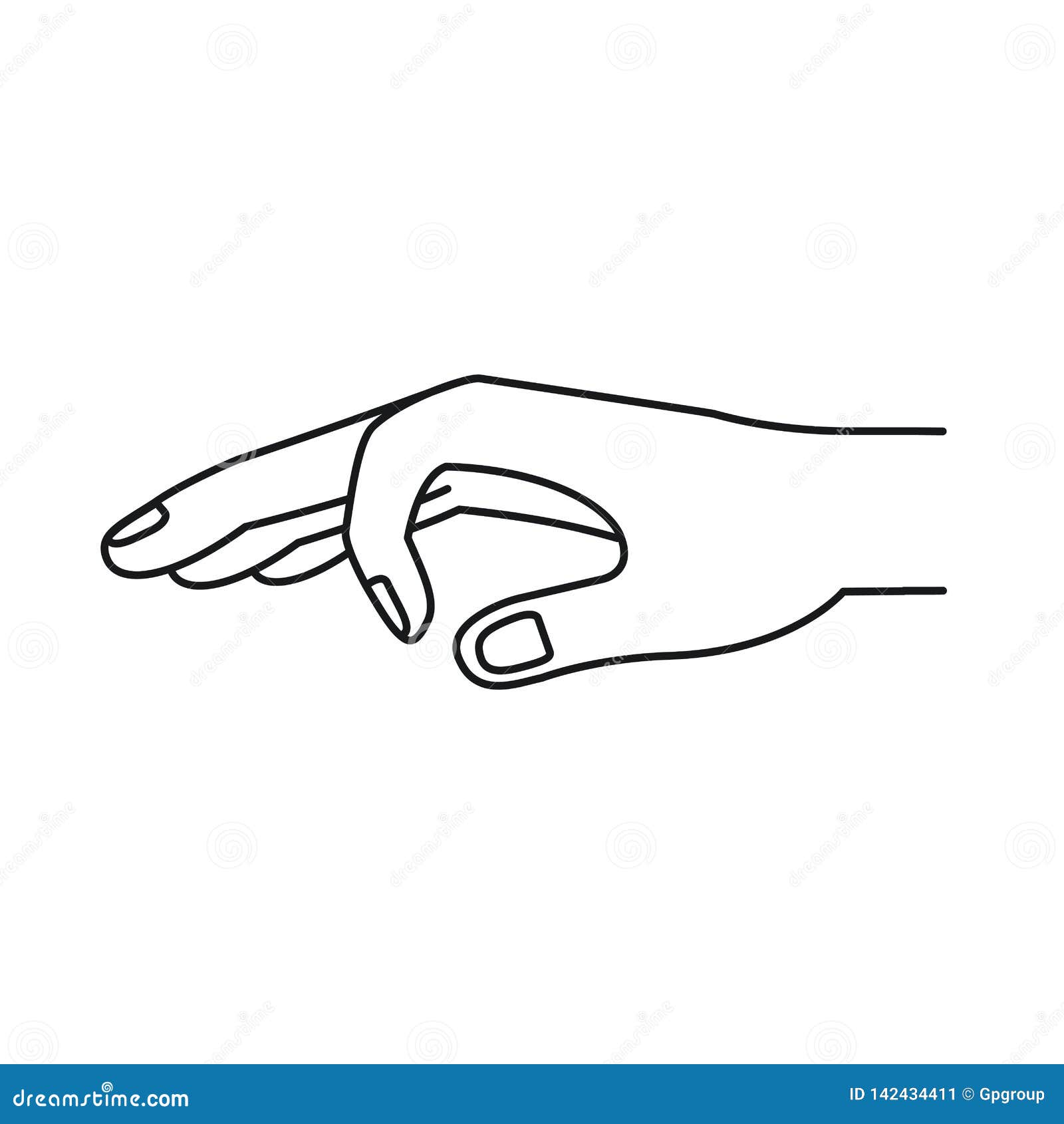 Silhouette Hand of Symbol of Deposit in Someone Stock Vector ...