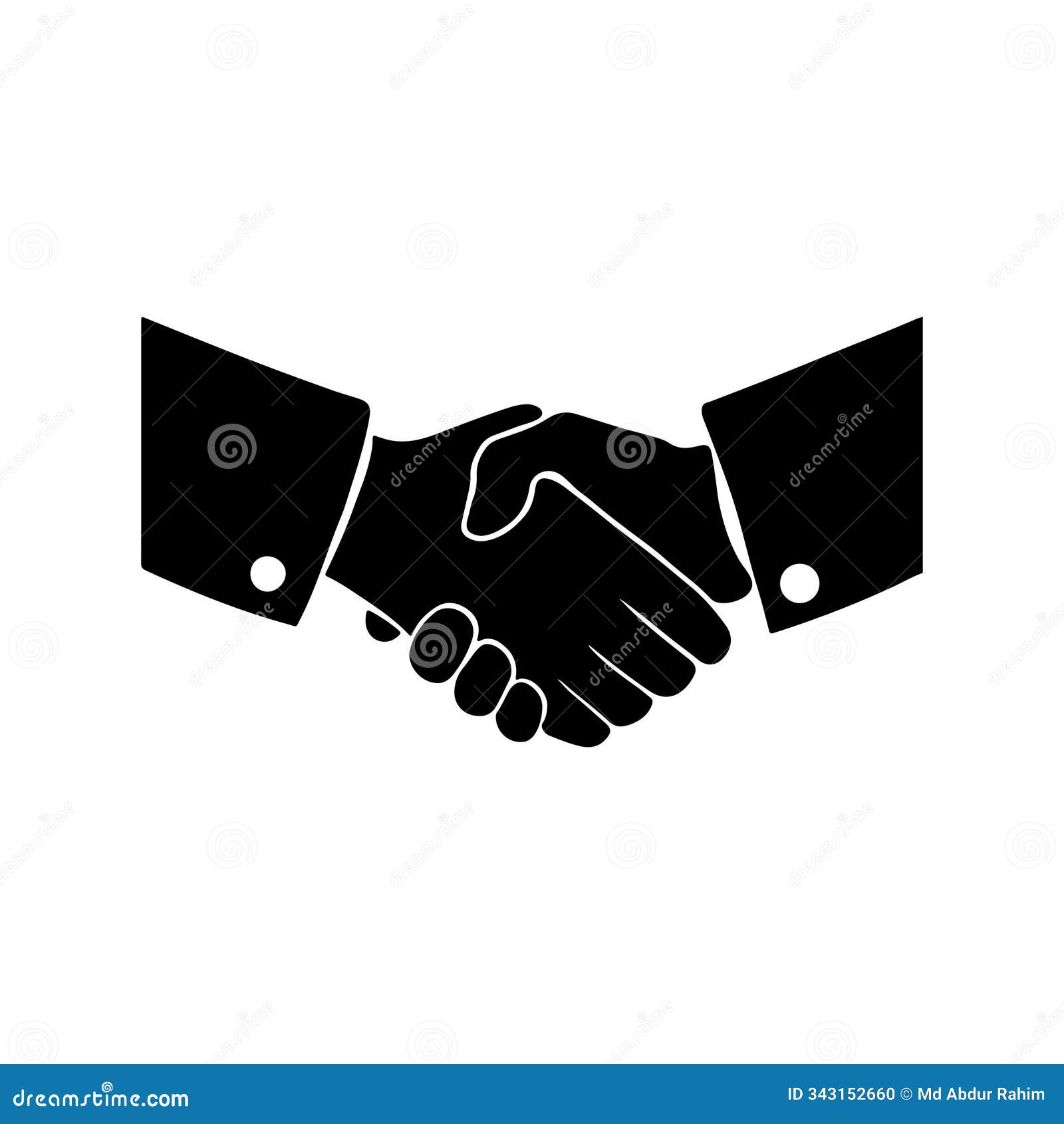 Silhouette handshake stock illustration. Illustration of handshake ...