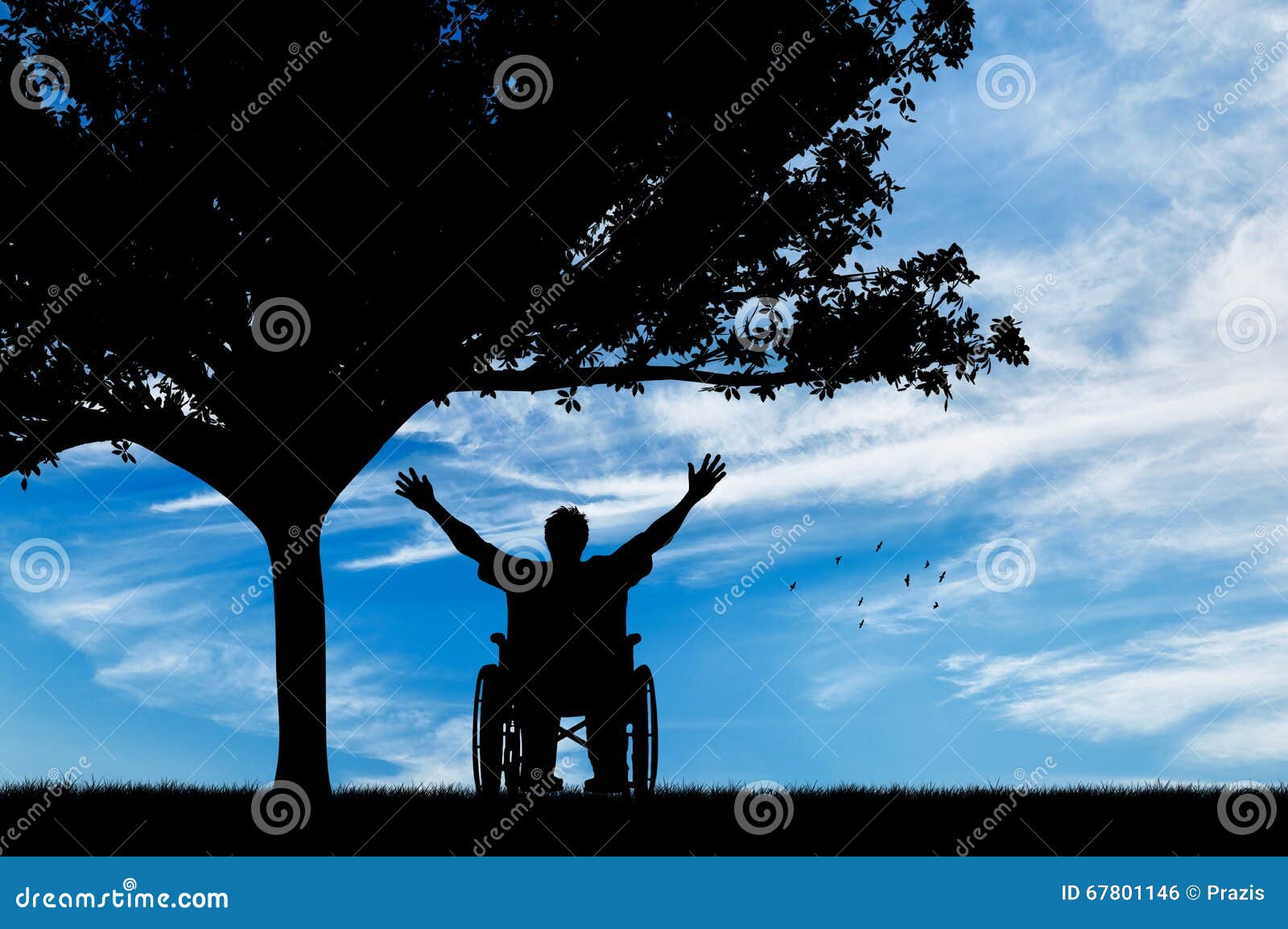 Silhouette happy invalid stock photo. Image of feelings - 67801146