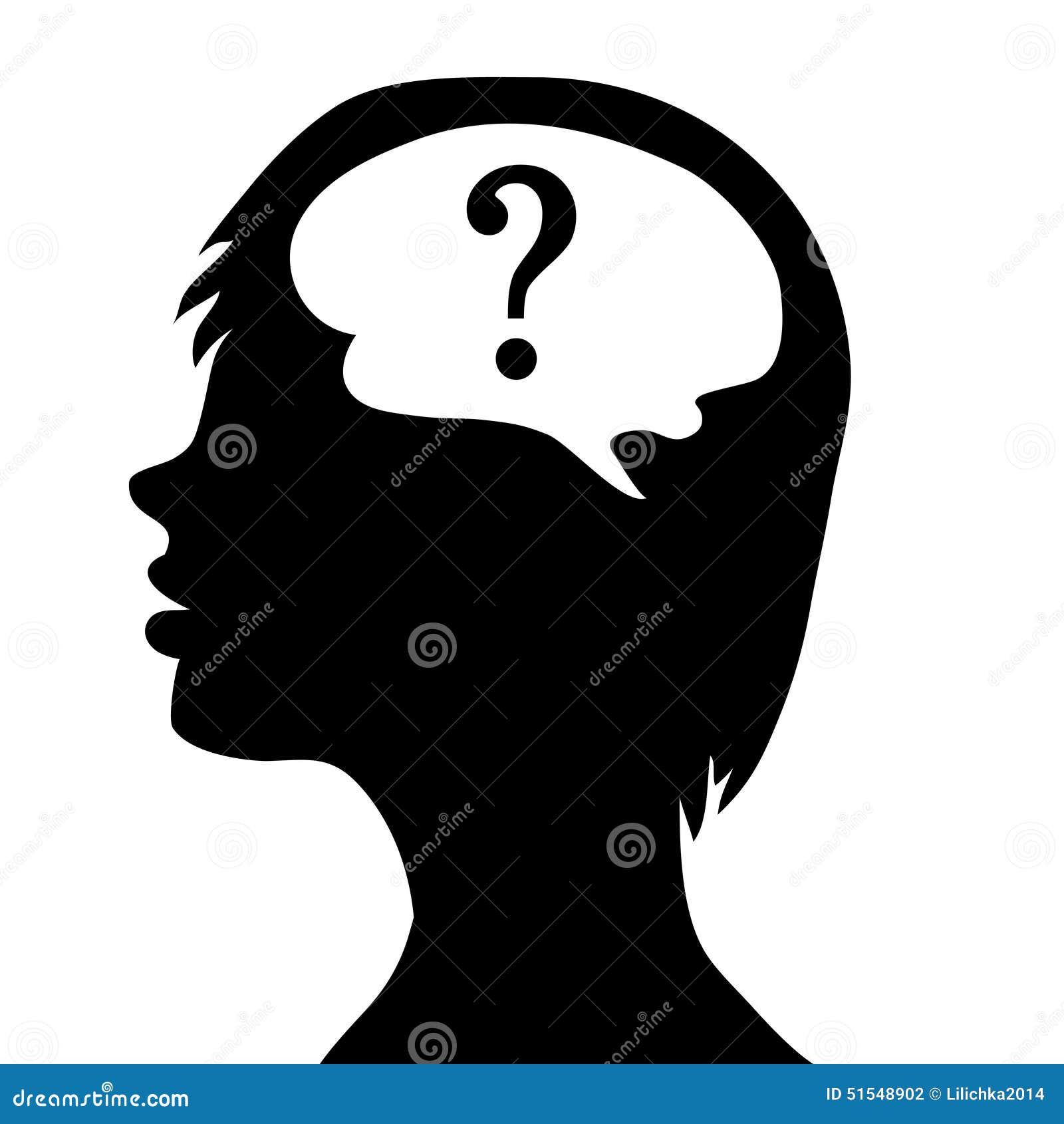Silhouette Of The Head And Brain. Process Of Human Thinking. Royalty ... Silhouette Of The Head And Brain. Process Of Human Thinking. Royalty ...