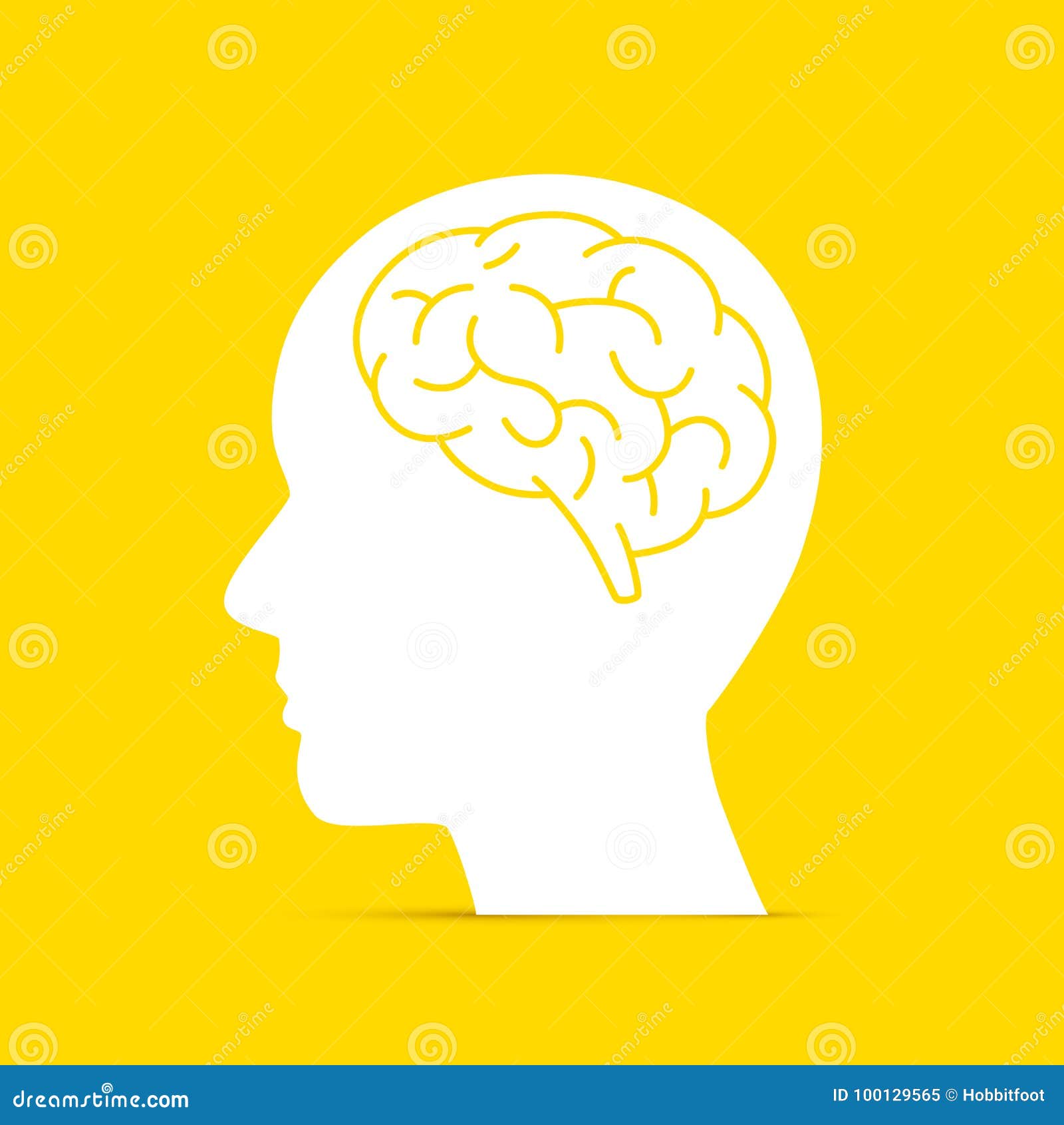 Silhouette Head with the Brain. Stock Vector - Illustration of black ... Silhouette Head with the Brain. Stock Vector - Illustration of black ...