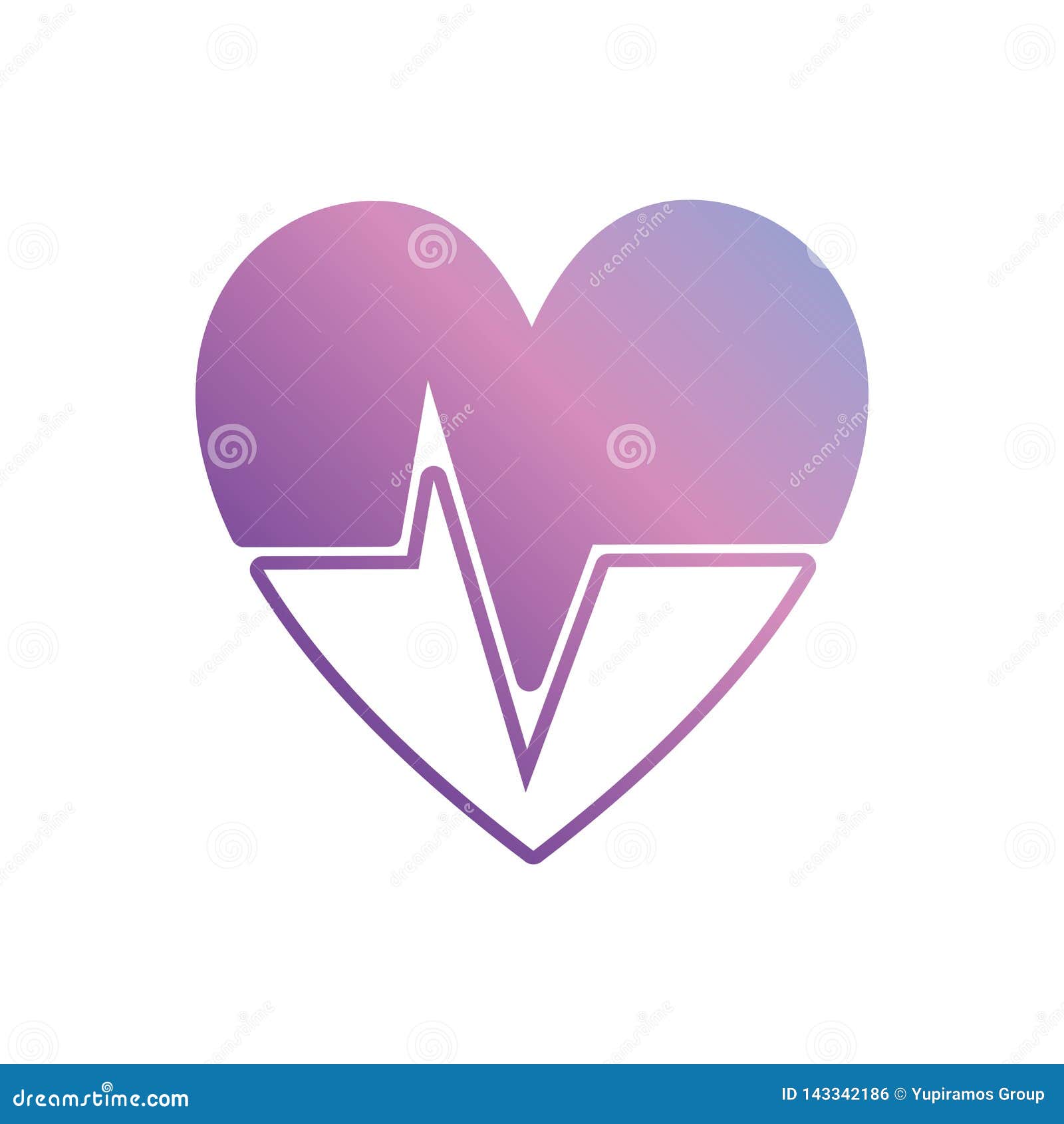 Silhouette Heartbeat with Frequency Vital Sign Stock Vector ...