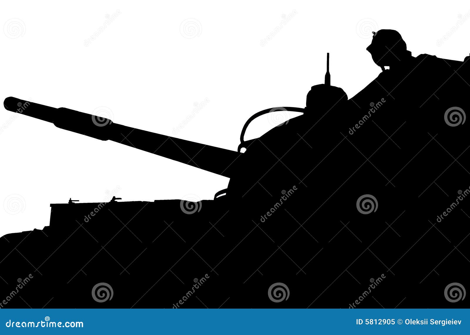 Silhouette Of Heavy Tank Production Of The USSR Royalty-Free Stock ...