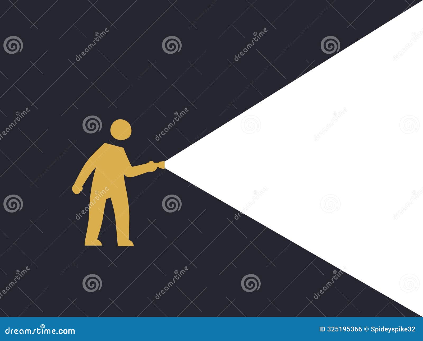 A Silhouette is Holding a Torchlight. Isolated Vector Illustration ...