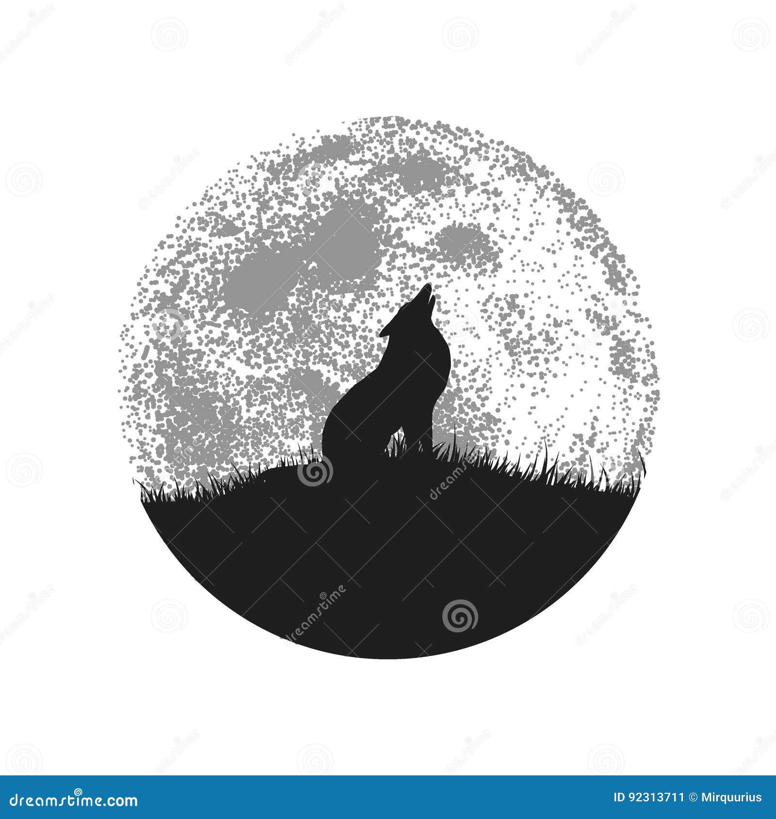 Howling Wolf Symbol