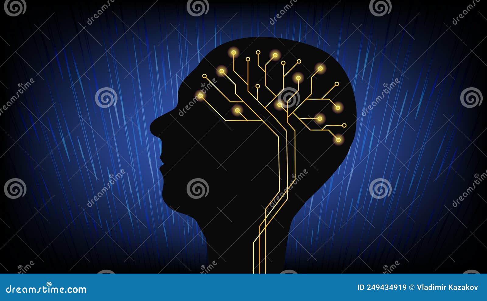 Brain Digitalization, Icon In Line Design. Brain, Digitalization ...