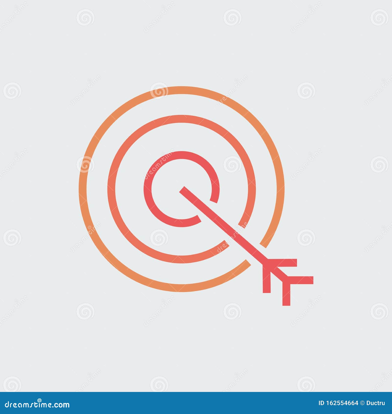 Silhouette Icon Aim and Arrow Stock Vector - Illustration of grey, line ...