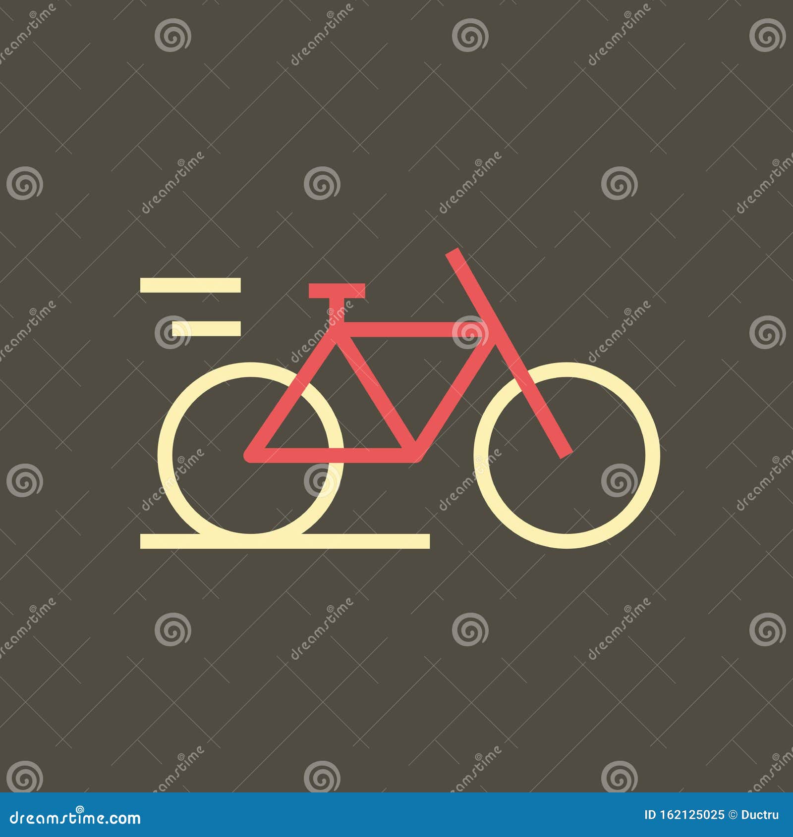 Simple Vector Illustration with Ability To Change. Silhouette Icon Bike ...
