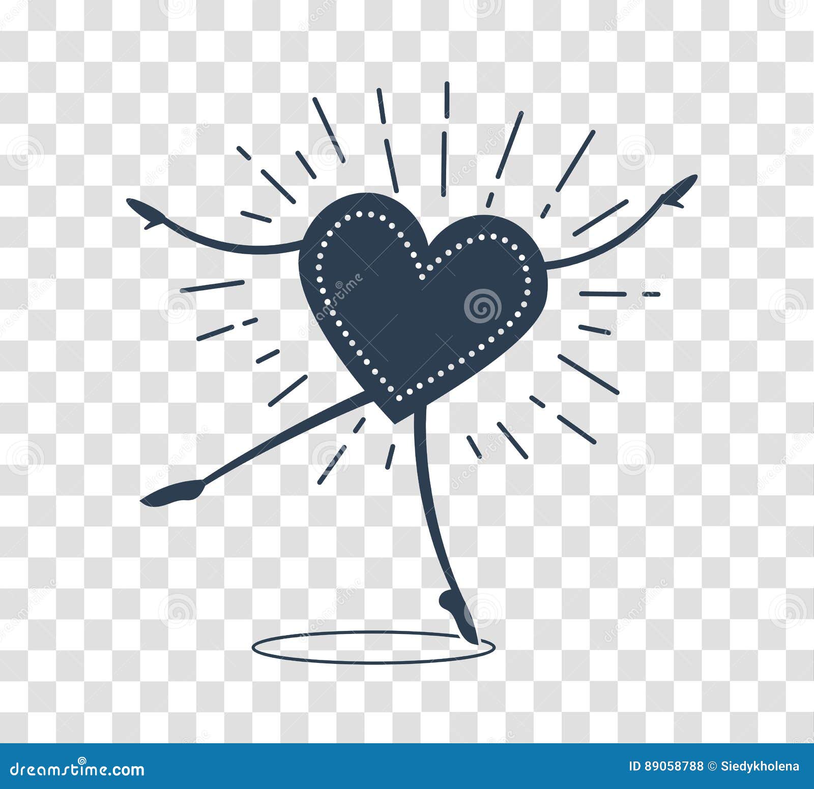 Silhouette icon of dancing stock illustration. Illustration of ...