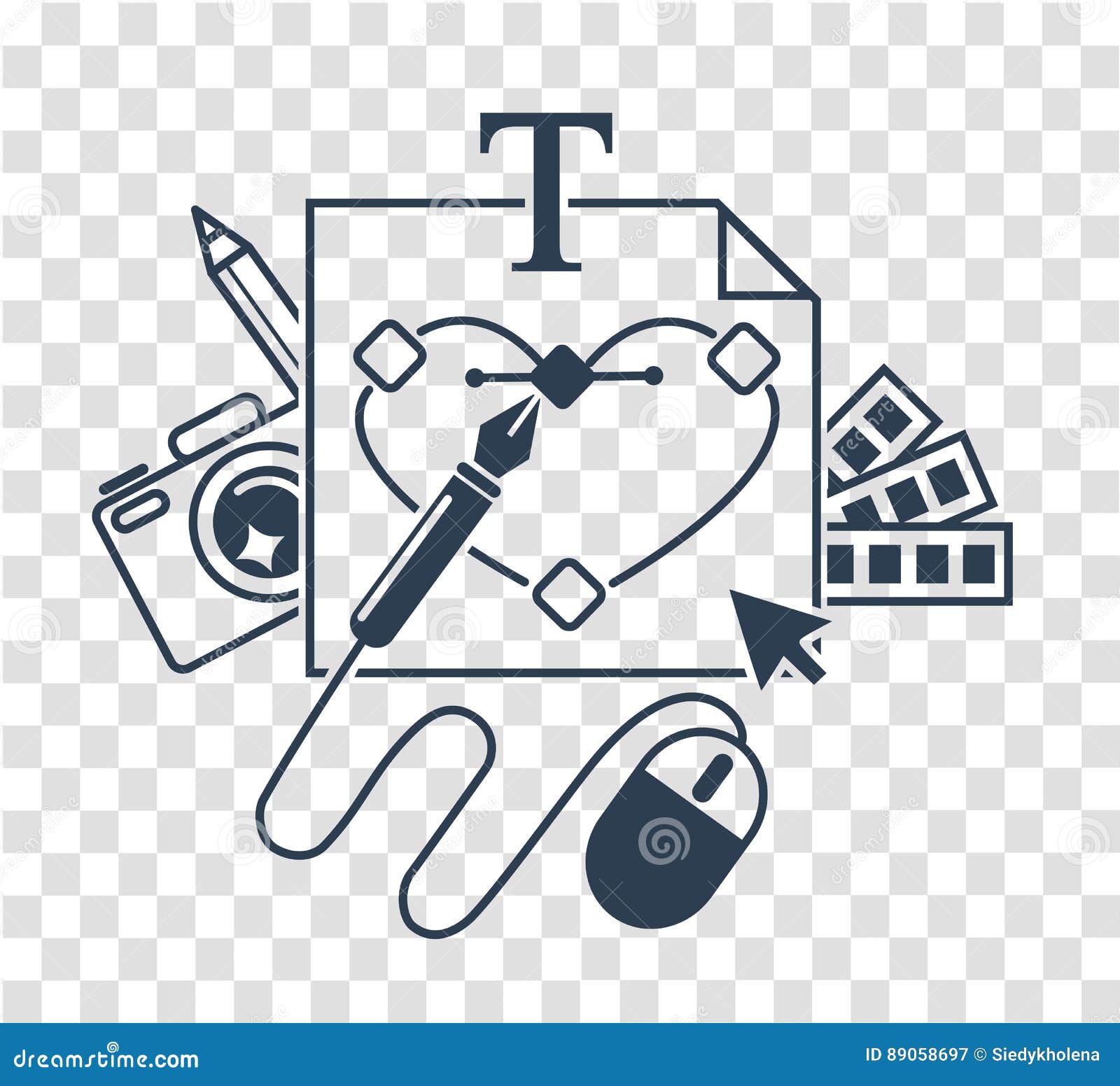 Silhouette icon designer stock illustration. Illustration of idea ...