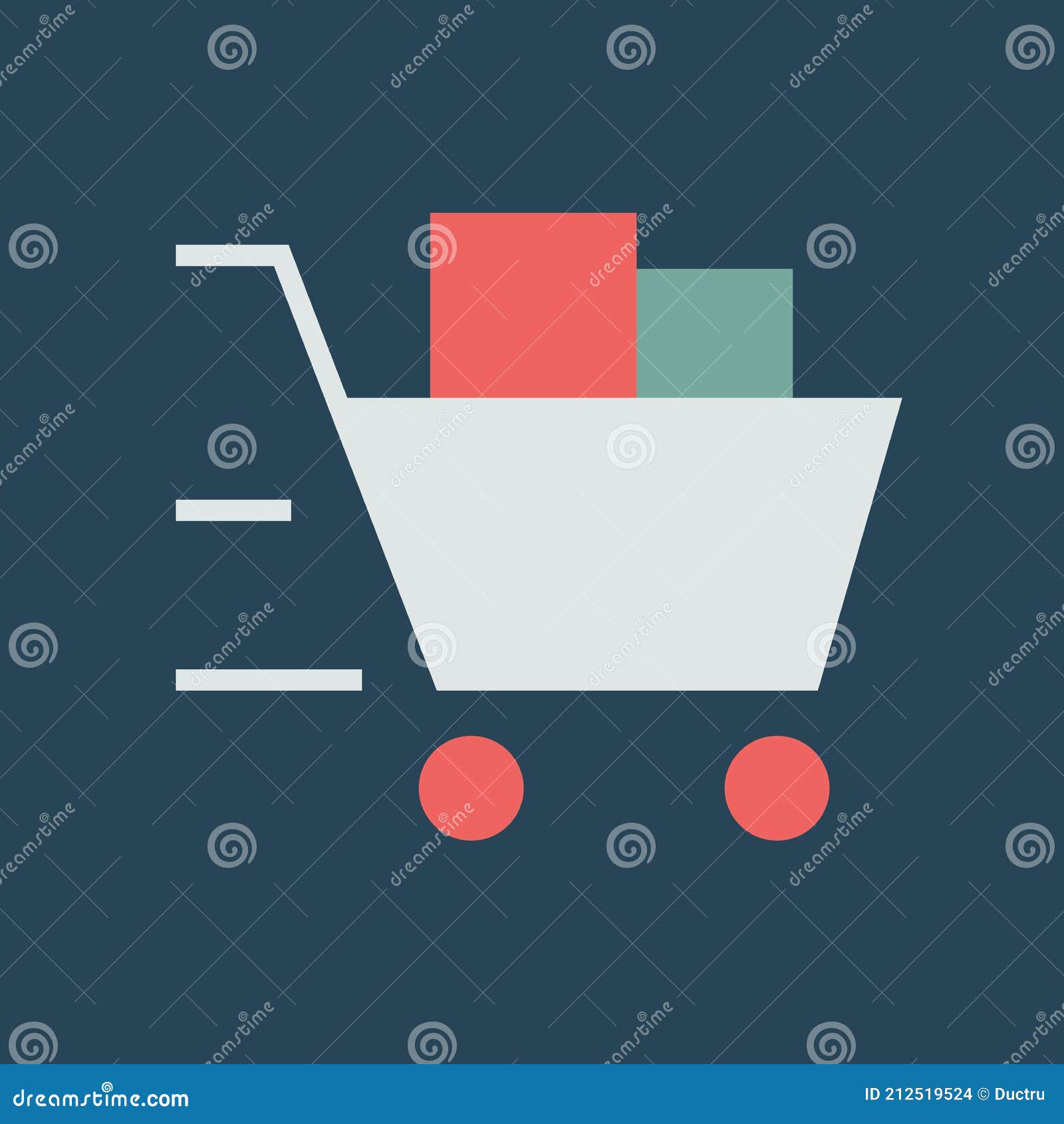 Silhouette Icon Quick Purchase. Flat Vector Illustration. Stock Vector ...