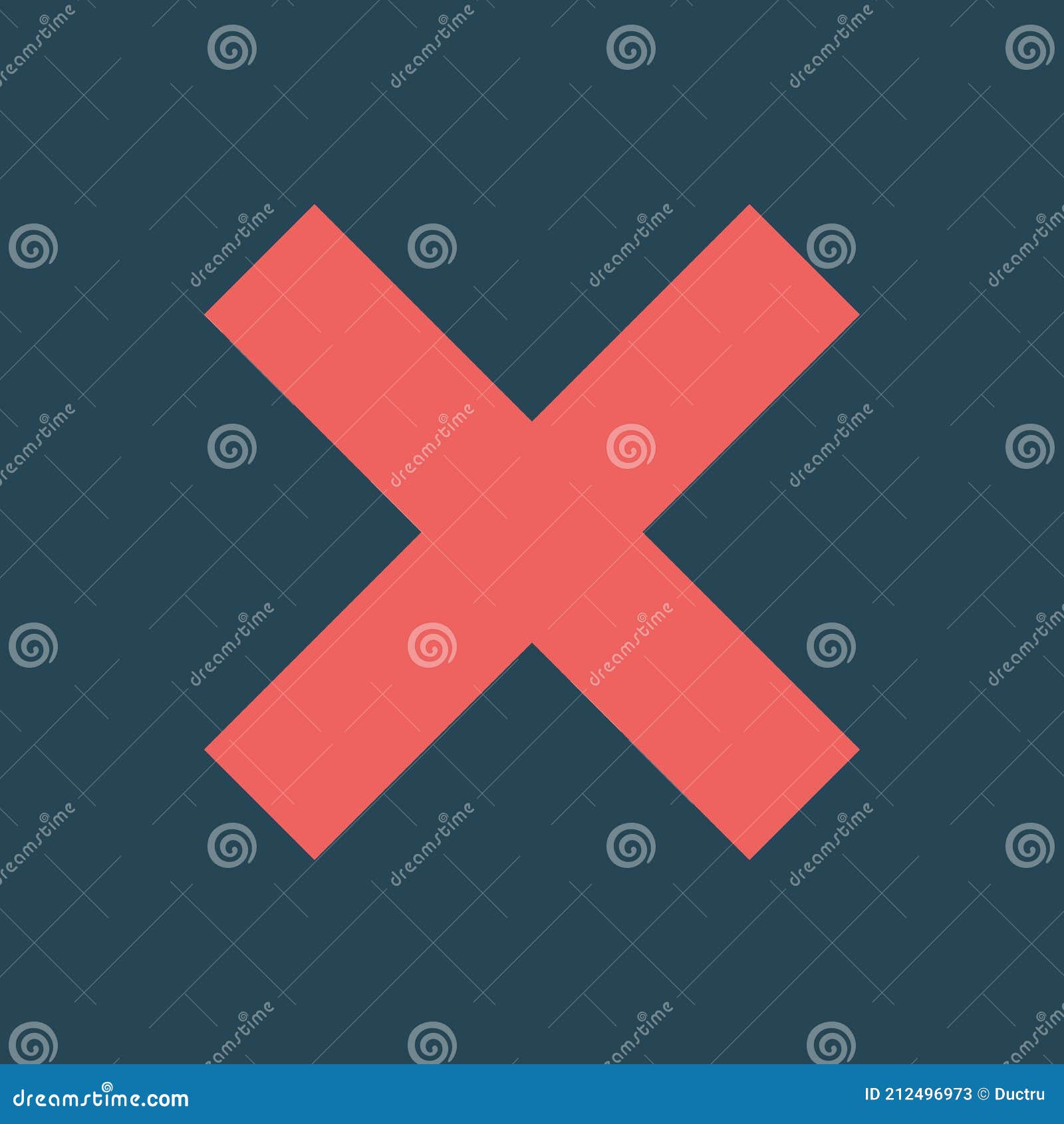 Silhouette Icon Strikethrough. Flat Vector Illustration. Stock Vector ...