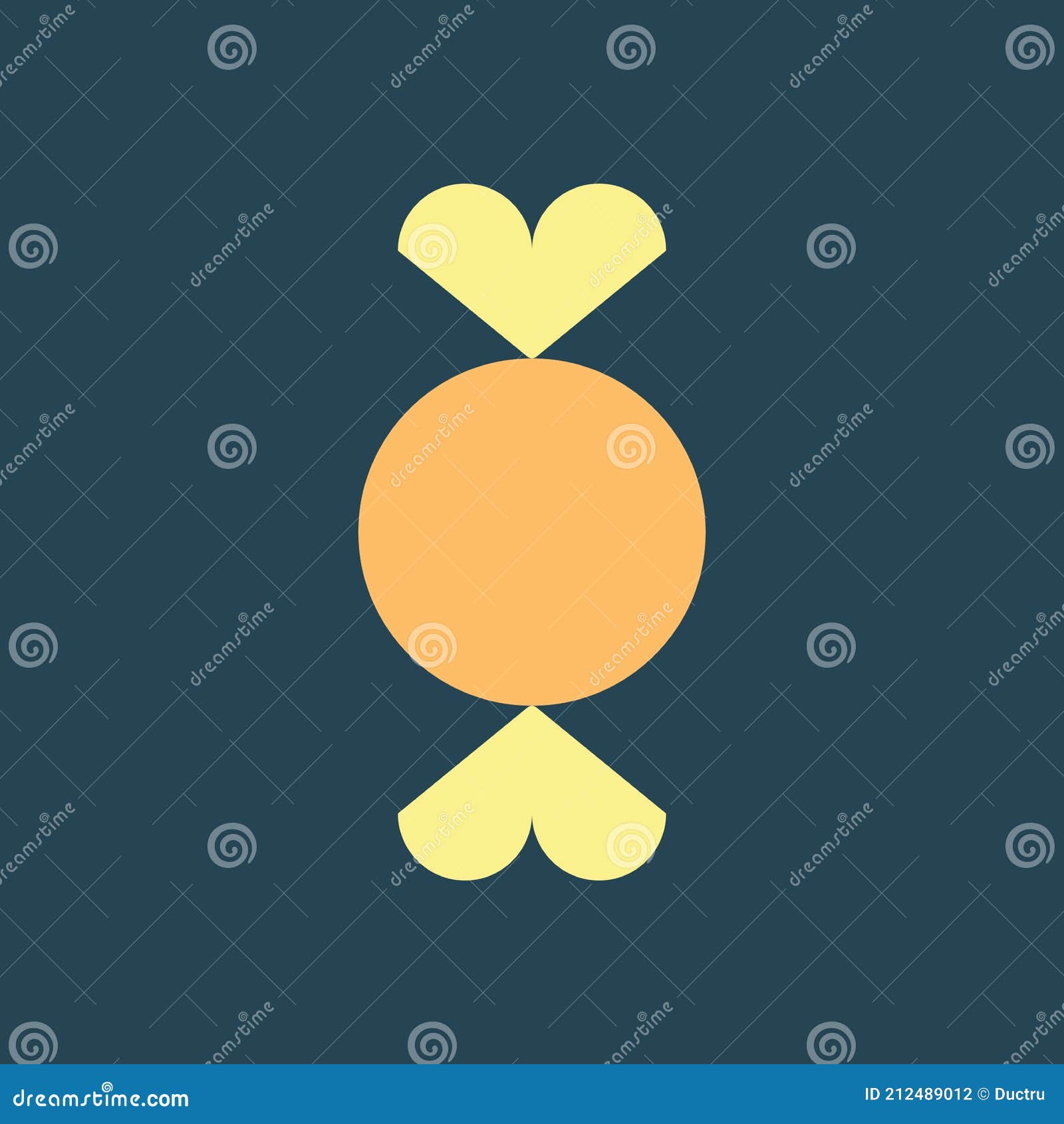 Silhouette Icon Sucking Candy. Flat Vector Illustration. Stock Vector ...