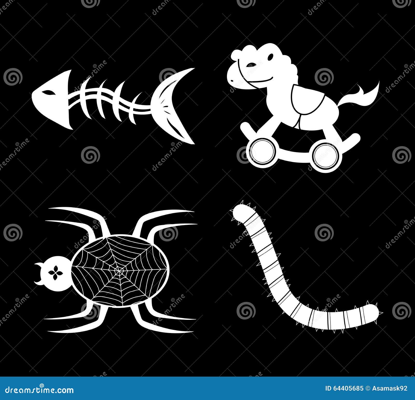 Virus Computer. Demon. Phantom. Alien. Predator. Stock Image ...