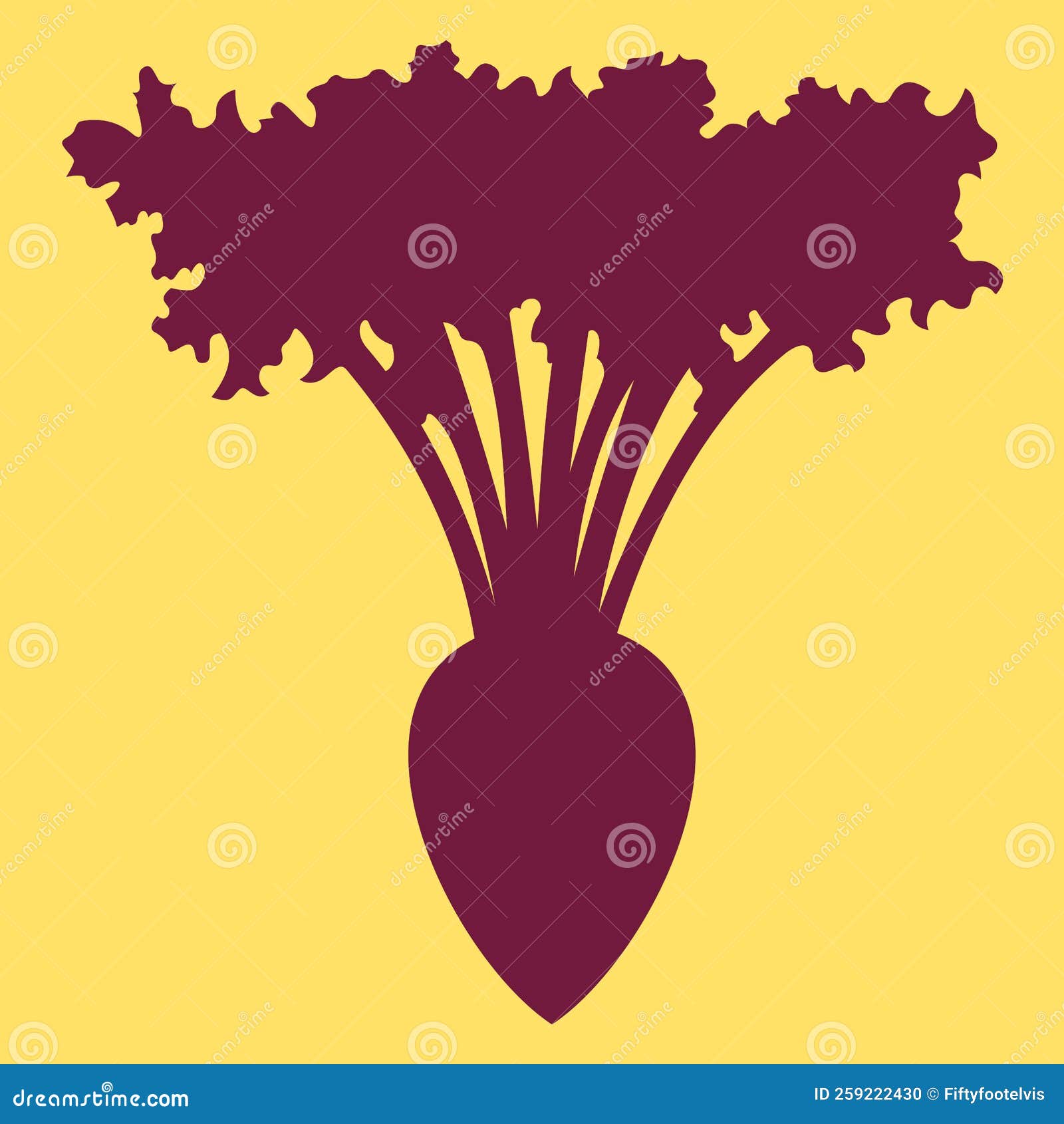 Silhouette Illustration of Beet or Sugar Beet. Stock Vector ...