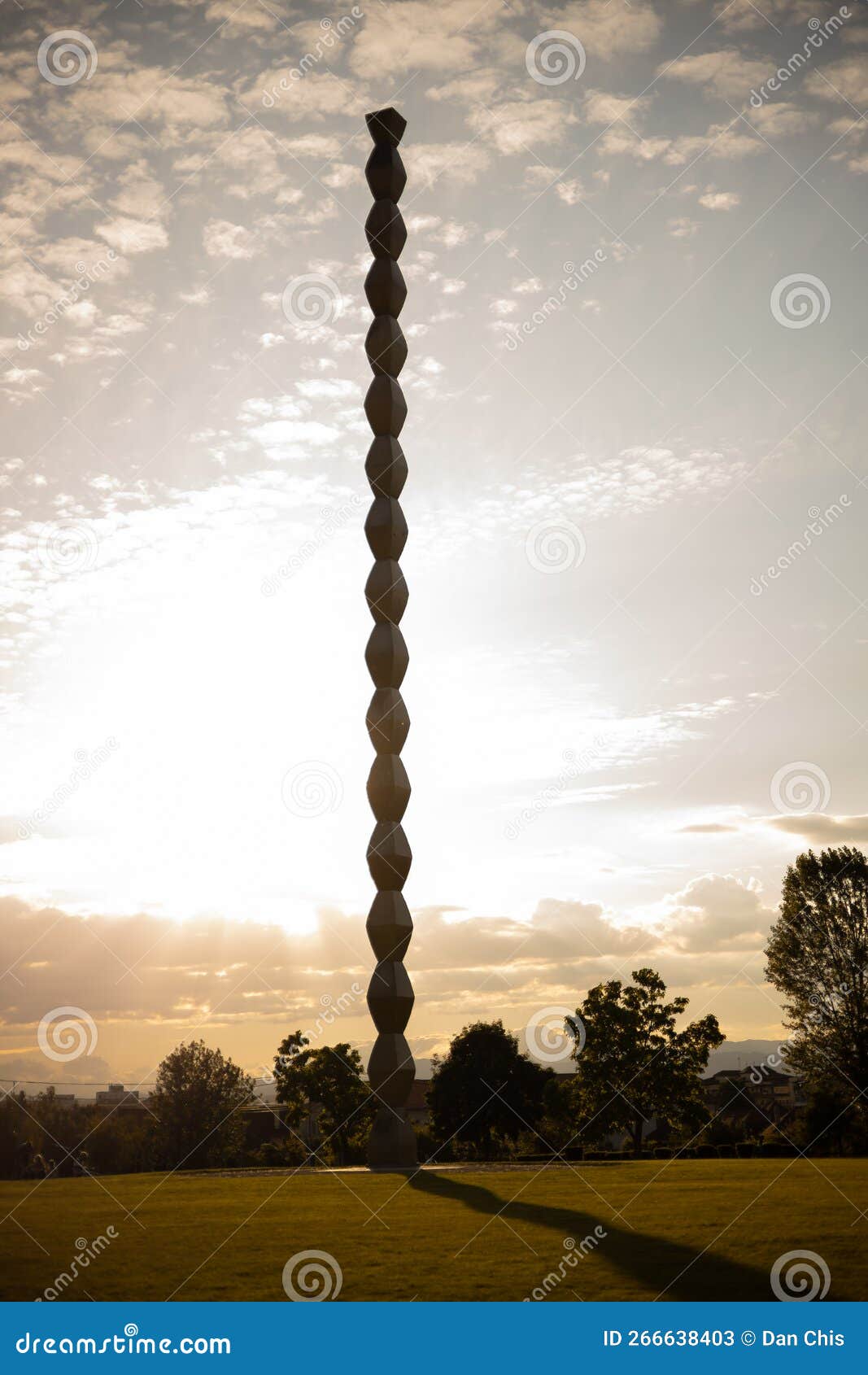 The Silhouette of the Infinity Column, or the Endless Column, the ...