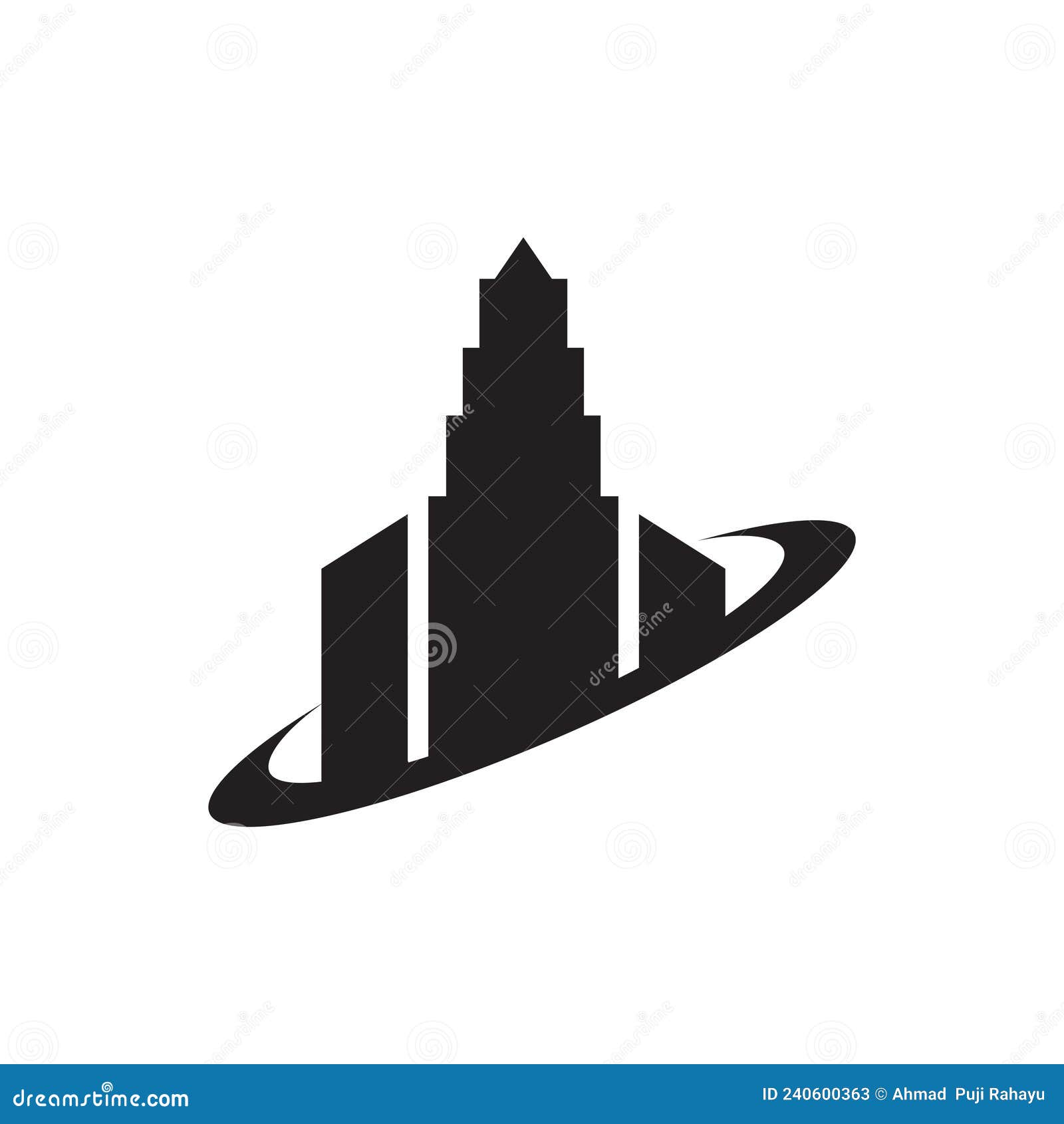 Silhouette Isolated Skyscraper Logo Design, Vector Graphic Symbol Icon ...