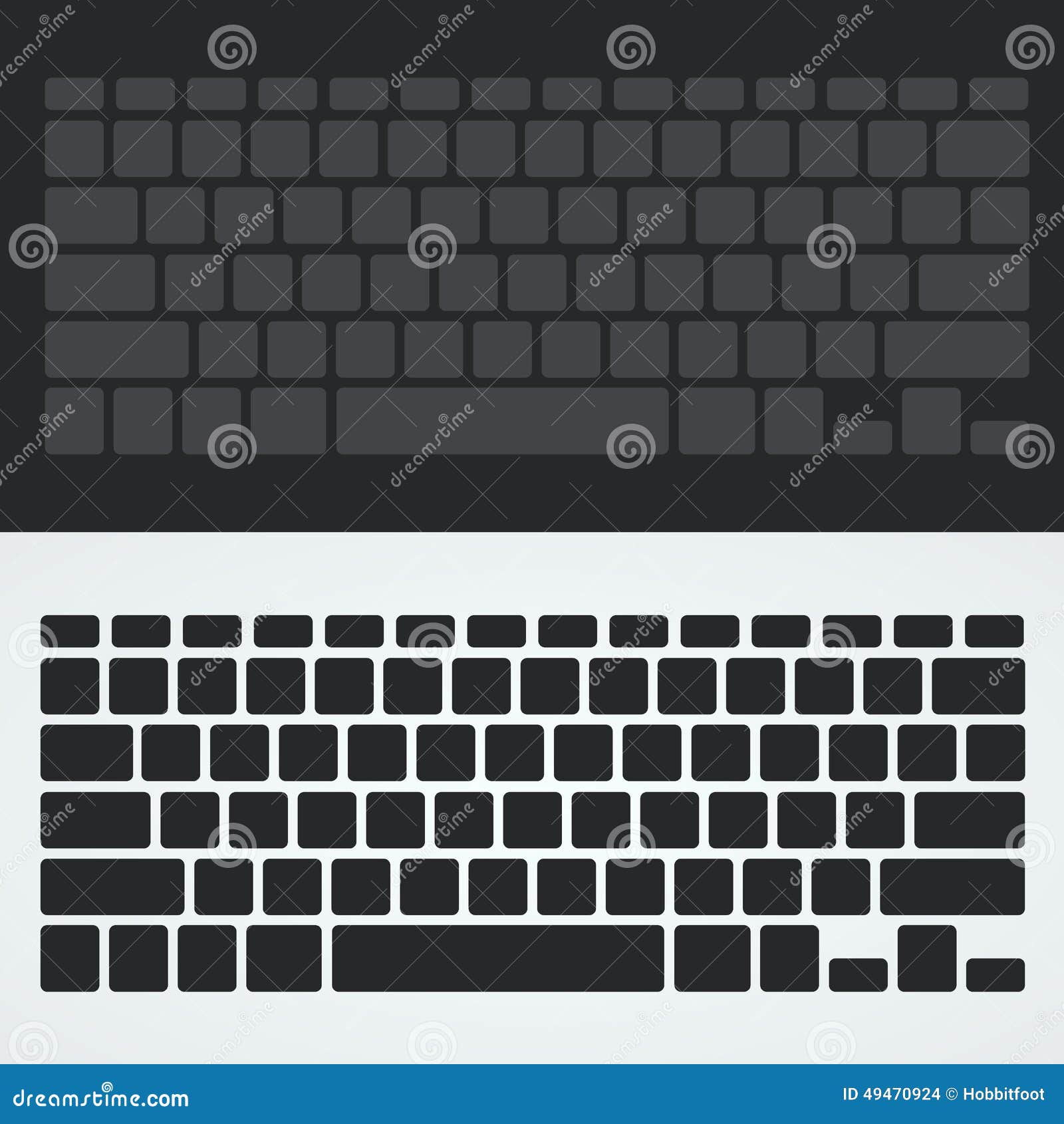 Silhouette keyboard stock vector. Illustration of manual - 49470924