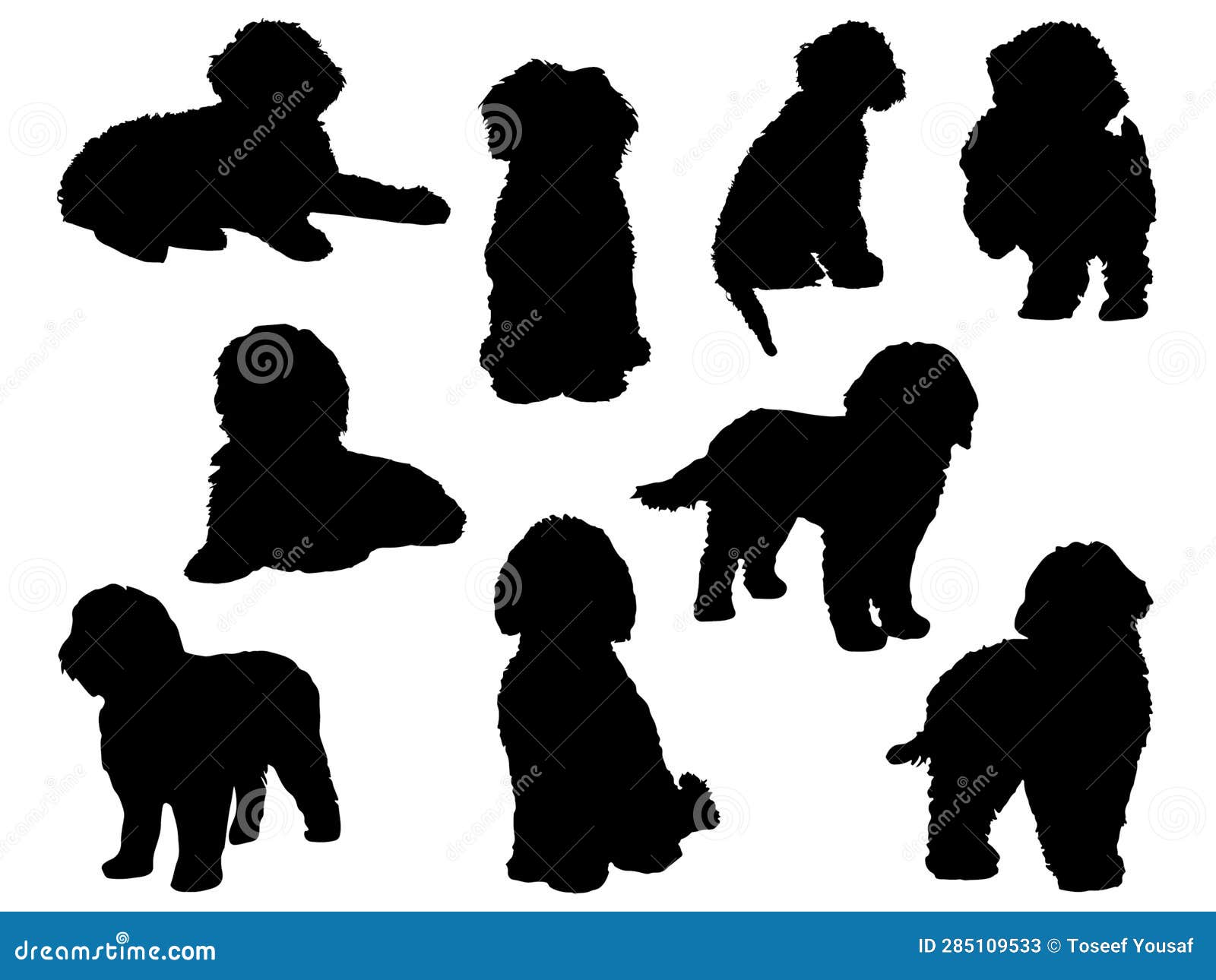 Labradoodle Silhouette, Labradoodle Dog Silhouette, Labradoodle Clipart ...