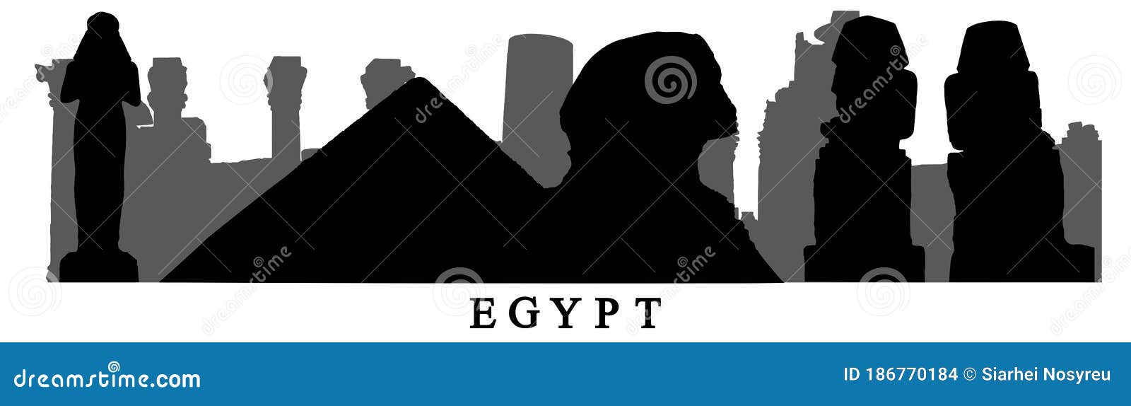 Sphinx Statues At A Temple In Ancient Egypt Stock Photography ...