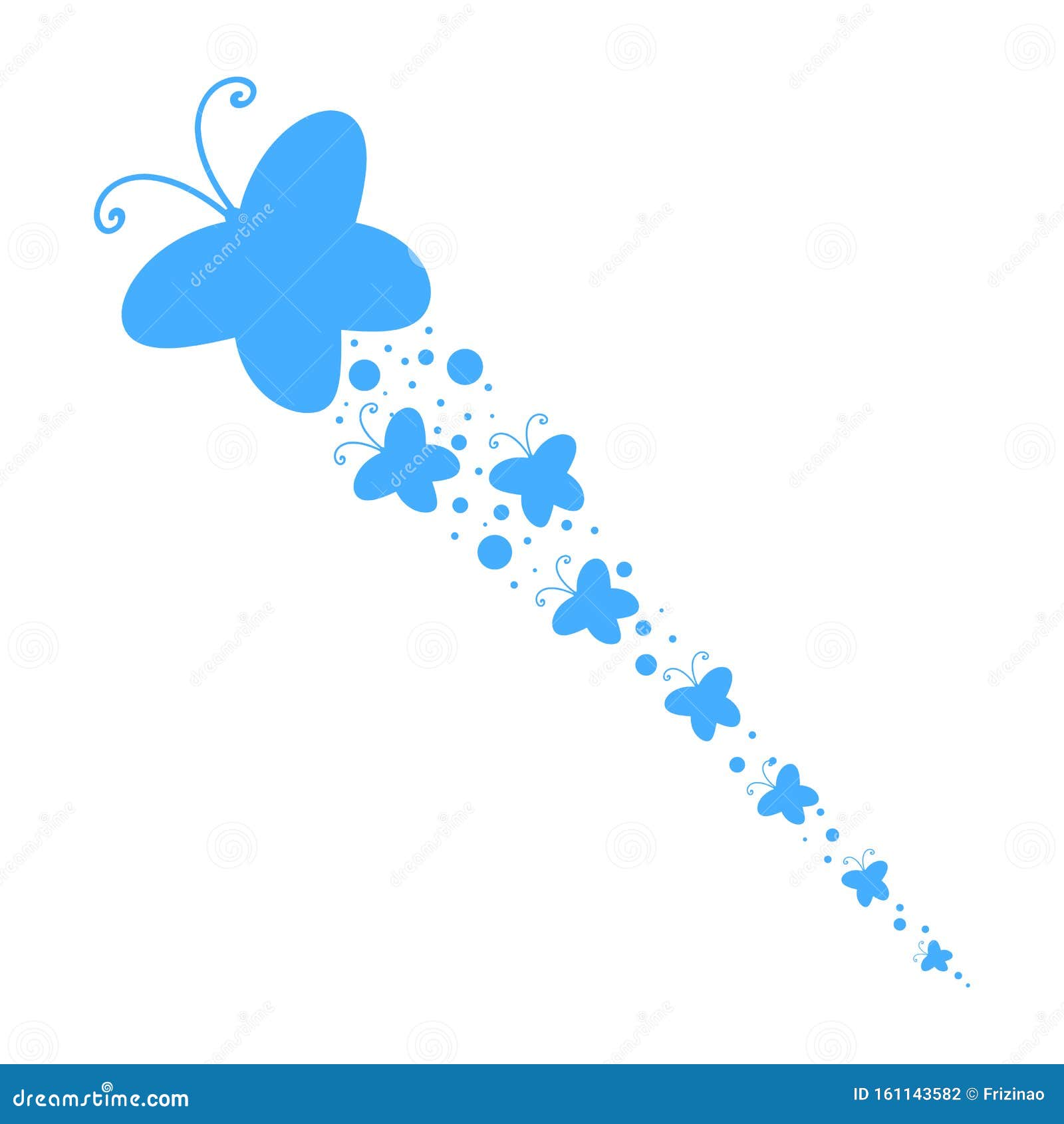 Small And Big Butterflies. Vector Illustration | CartoonDealer.com ...