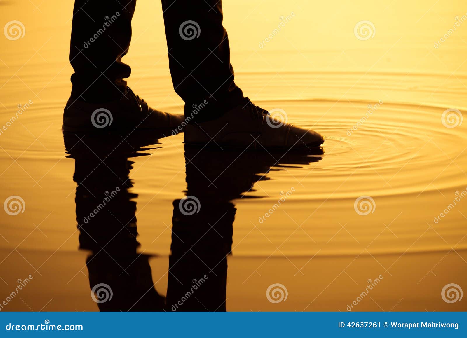 Silhouette legs reflection stock image. Image of stand - 42637261