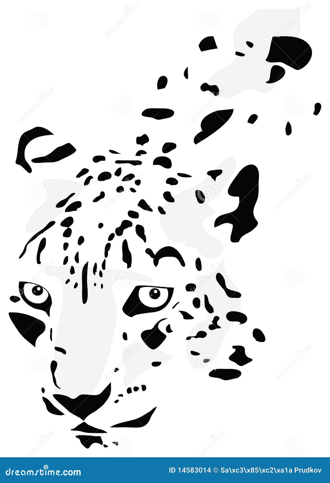 Leopard Face Silhouette