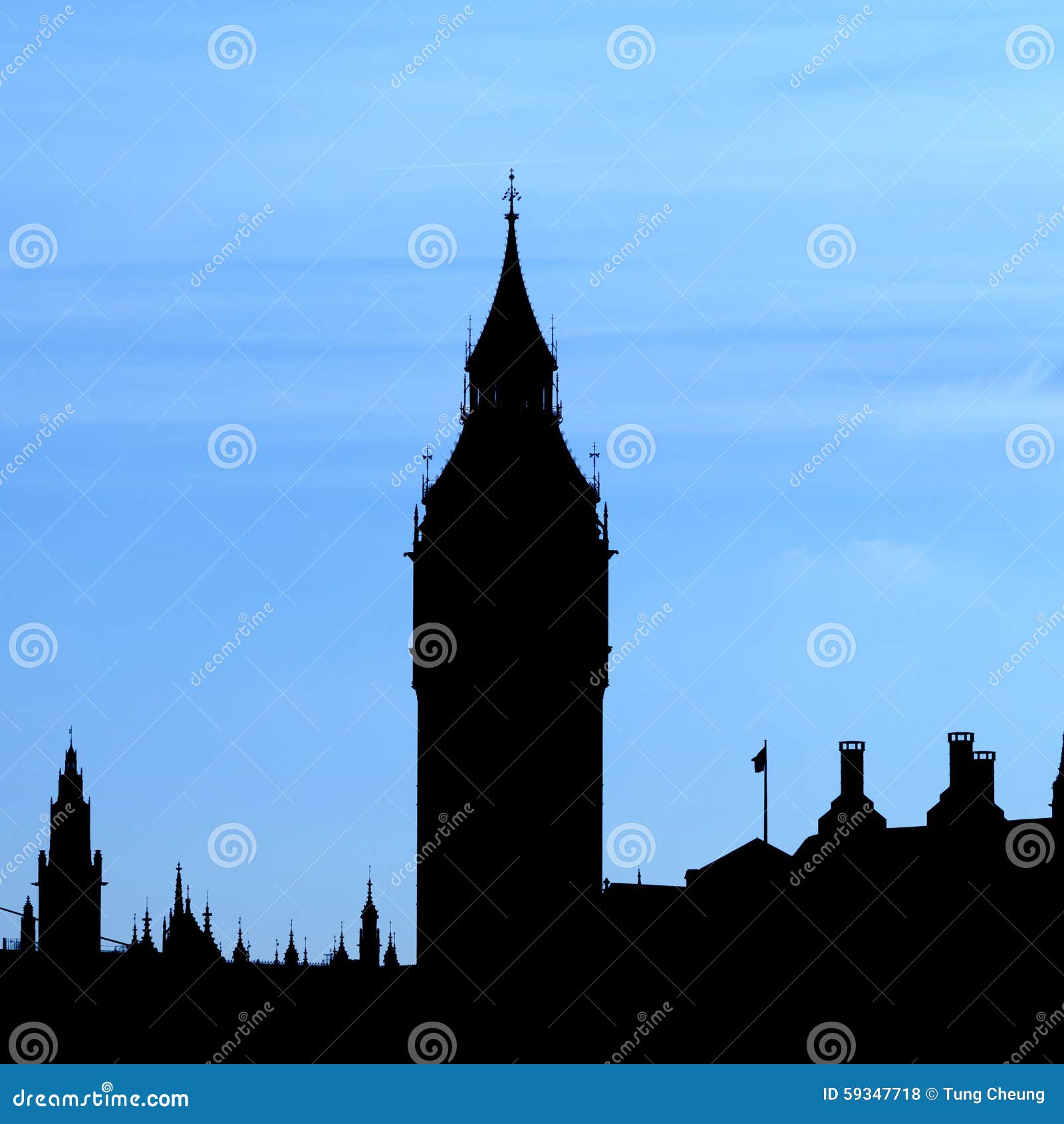 Silhouette of London Skyline Stock Photo - Image of city, bridge: 59347718