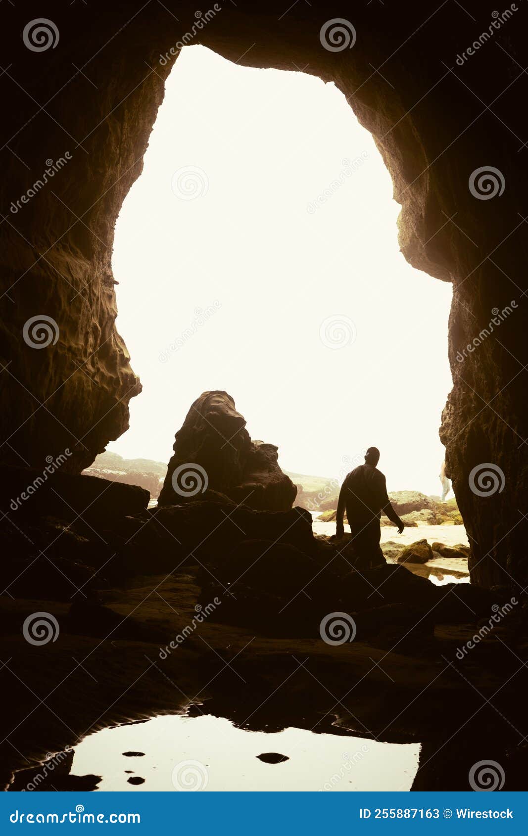 Lonely Caves In Ancient City Of Petra. Petra Is One Of The Seven ...