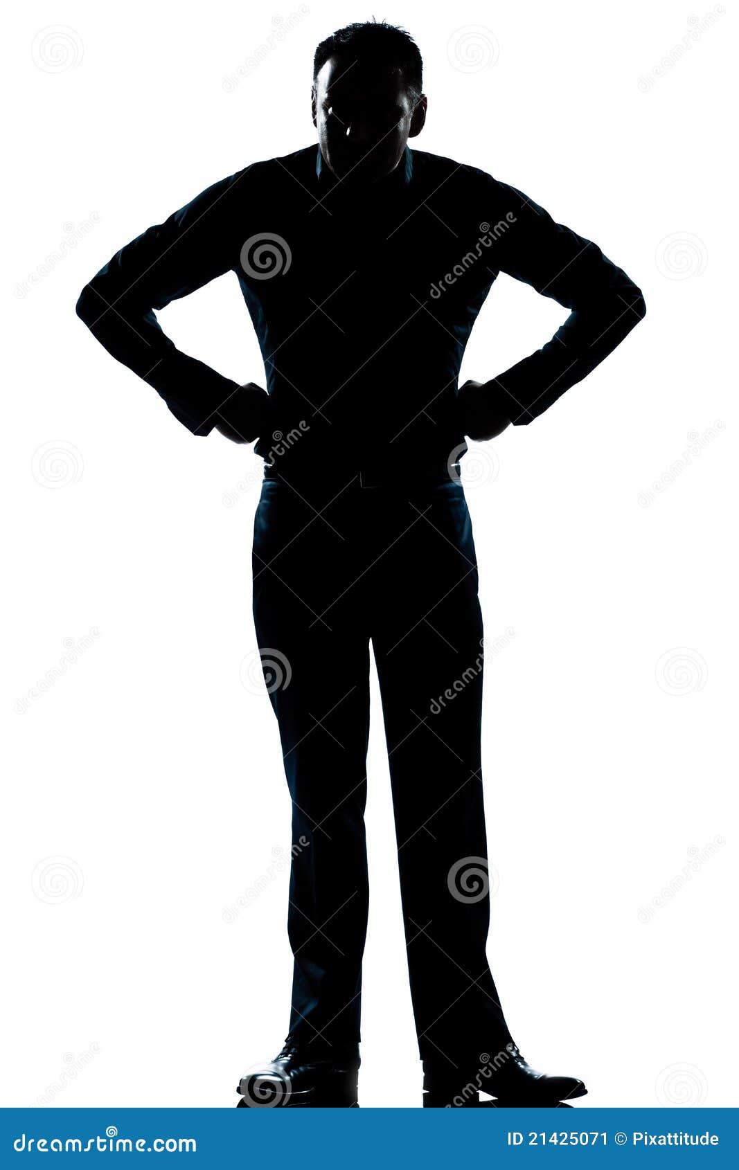 Angry Man Silhouette