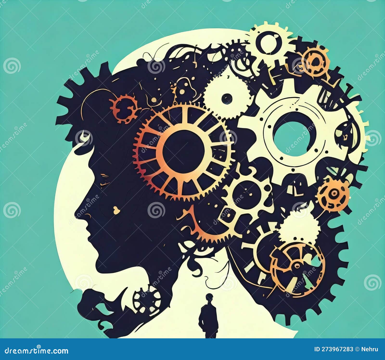 Mechanic Background Cartoon Vector | CartoonDealer.com #4916303