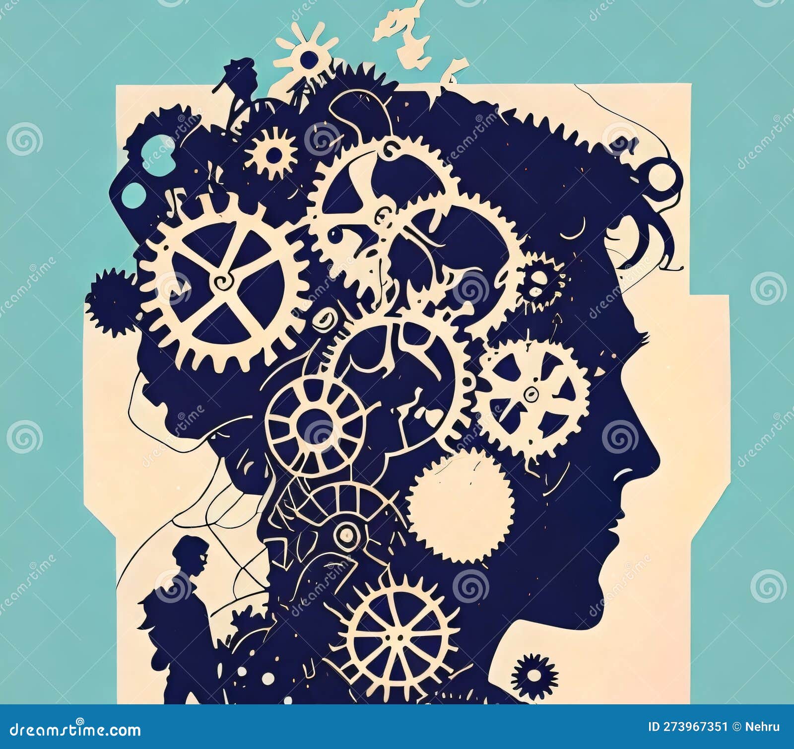 Mechanic Background Cartoon Vector | CartoonDealer.com #4916303