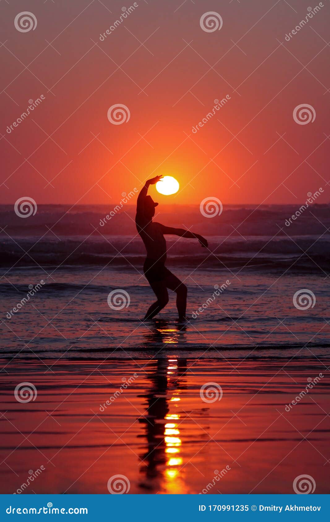 Silhouette of a Man in a Hat Posing Against Scenic Sunset Stock Image ...
