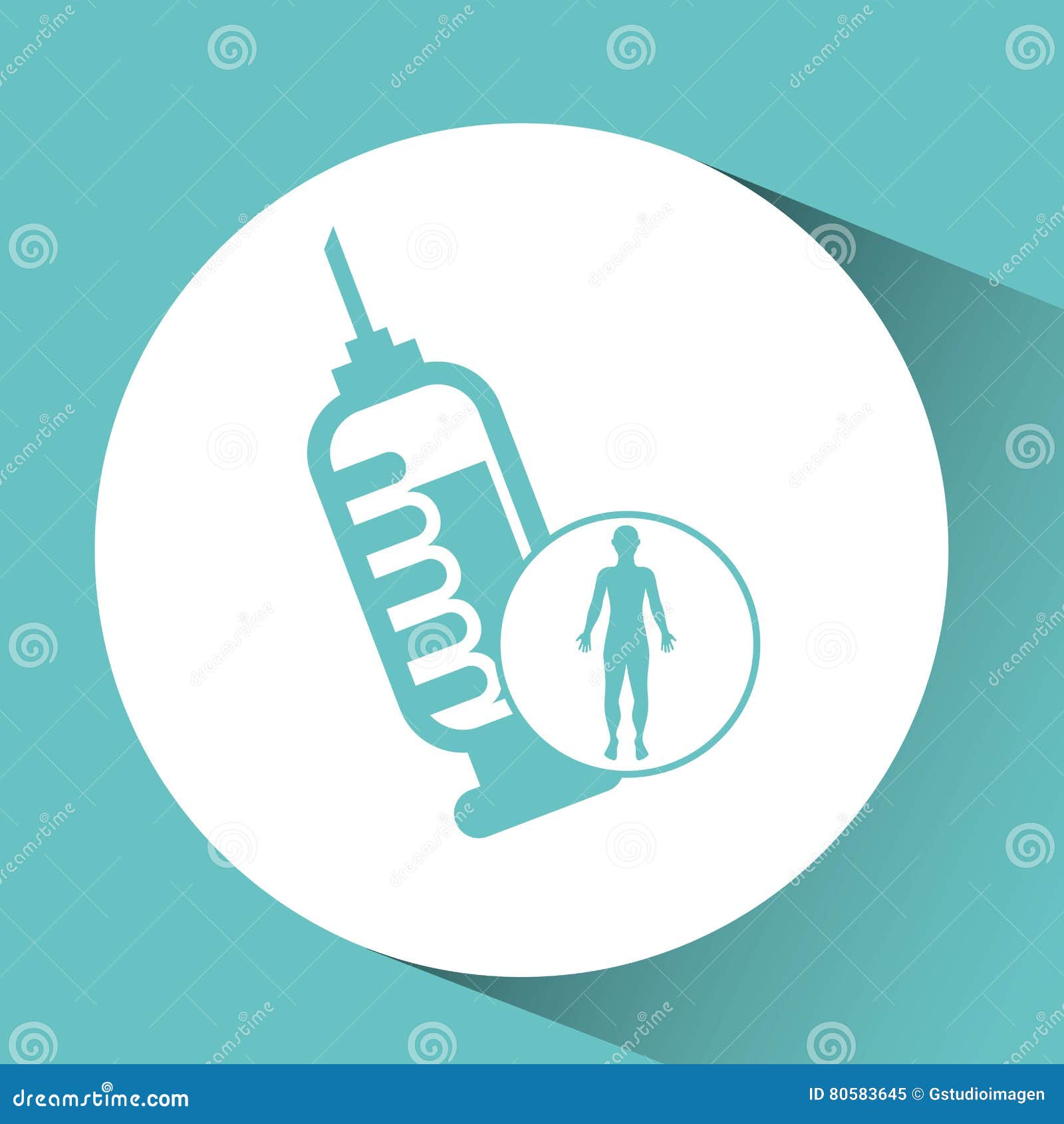 Health, Syringe Icon. 3D Medical Infographic. Vector Illustration ...