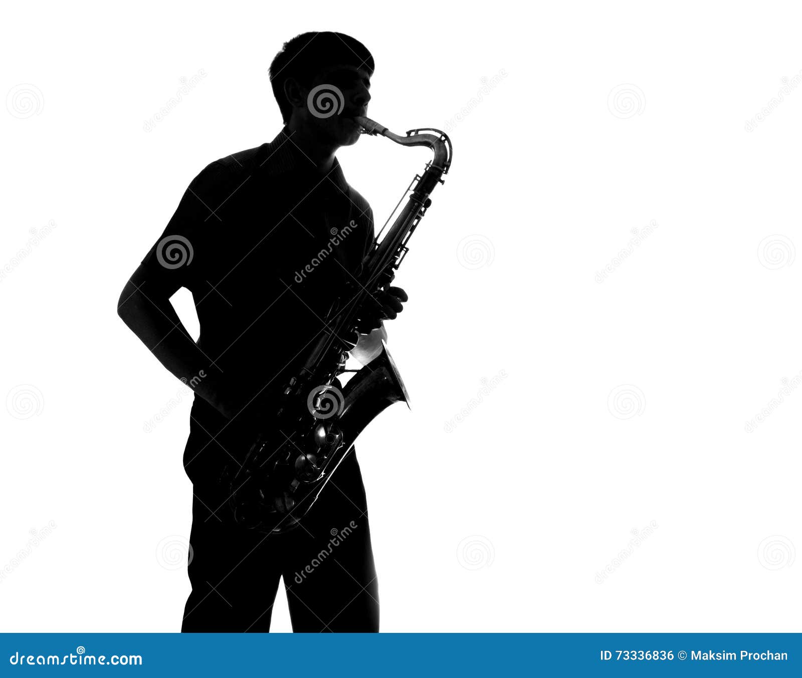 Man Playing Saxophone Silhouette