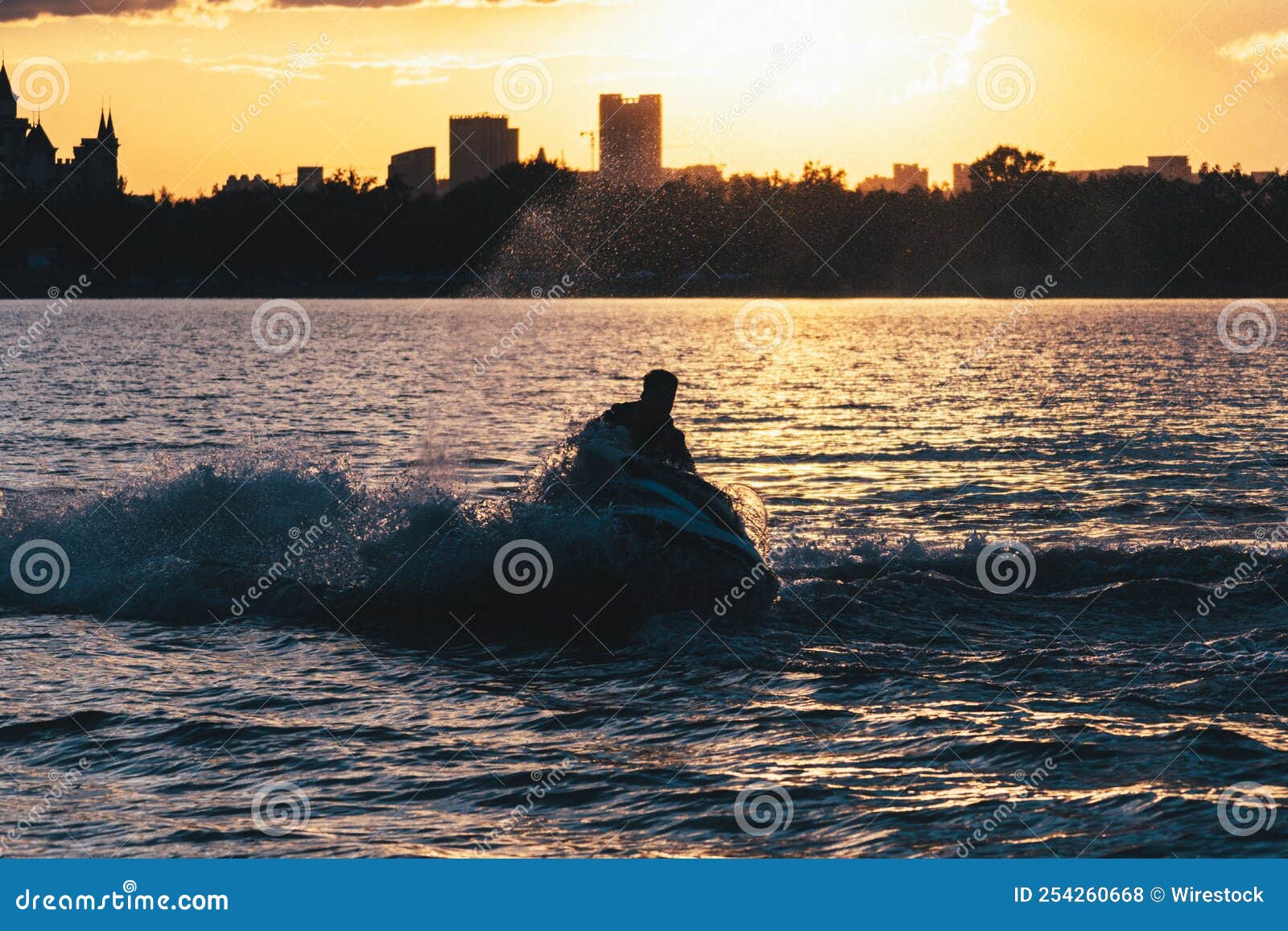 Silhouette of the Man Riding a Jet Ski at Sunset Stock Photo - Image of ... Silhouette of the Man Riding a Jet Ski at Sunset Stock Photo - Image of ...